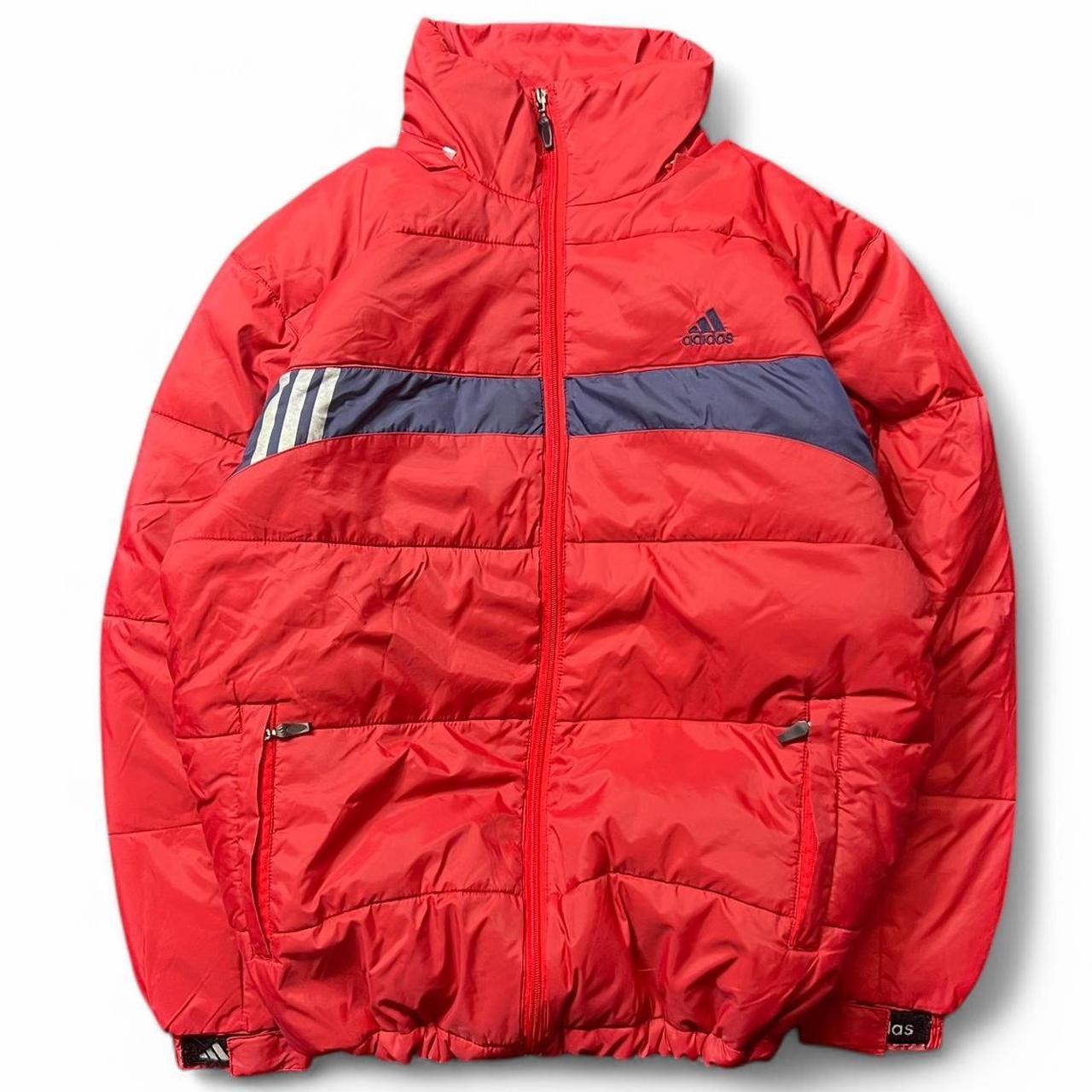 Adidas 2000s Spellout Puffer Jacket • Awesome... | Depop