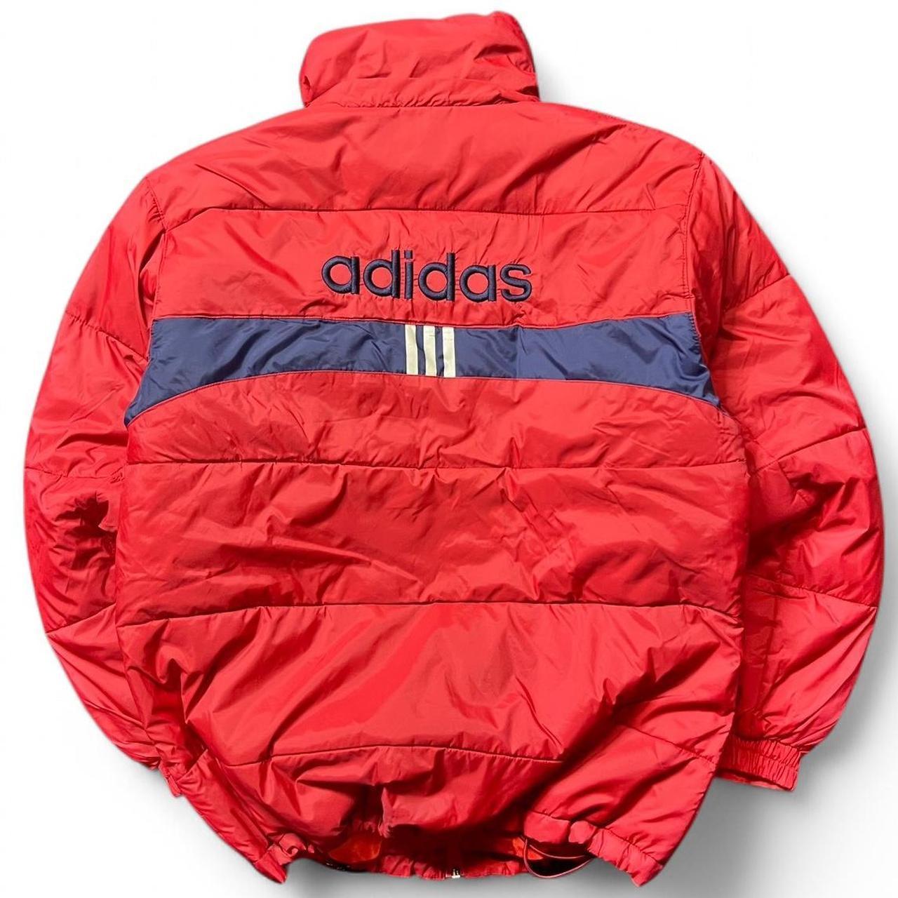 Adidas 2000s Spellout Puffer Jacket • Awesome... | Depop