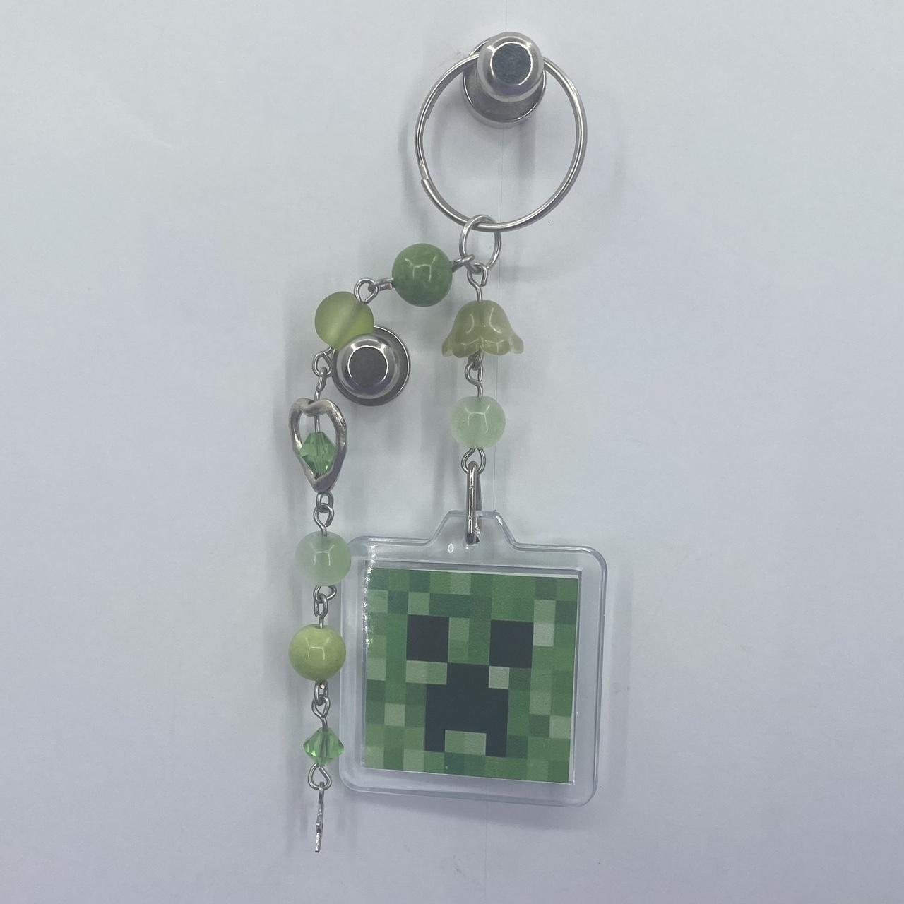 Creeper keychain! #jewelry #minecraft #keychain... - Depop