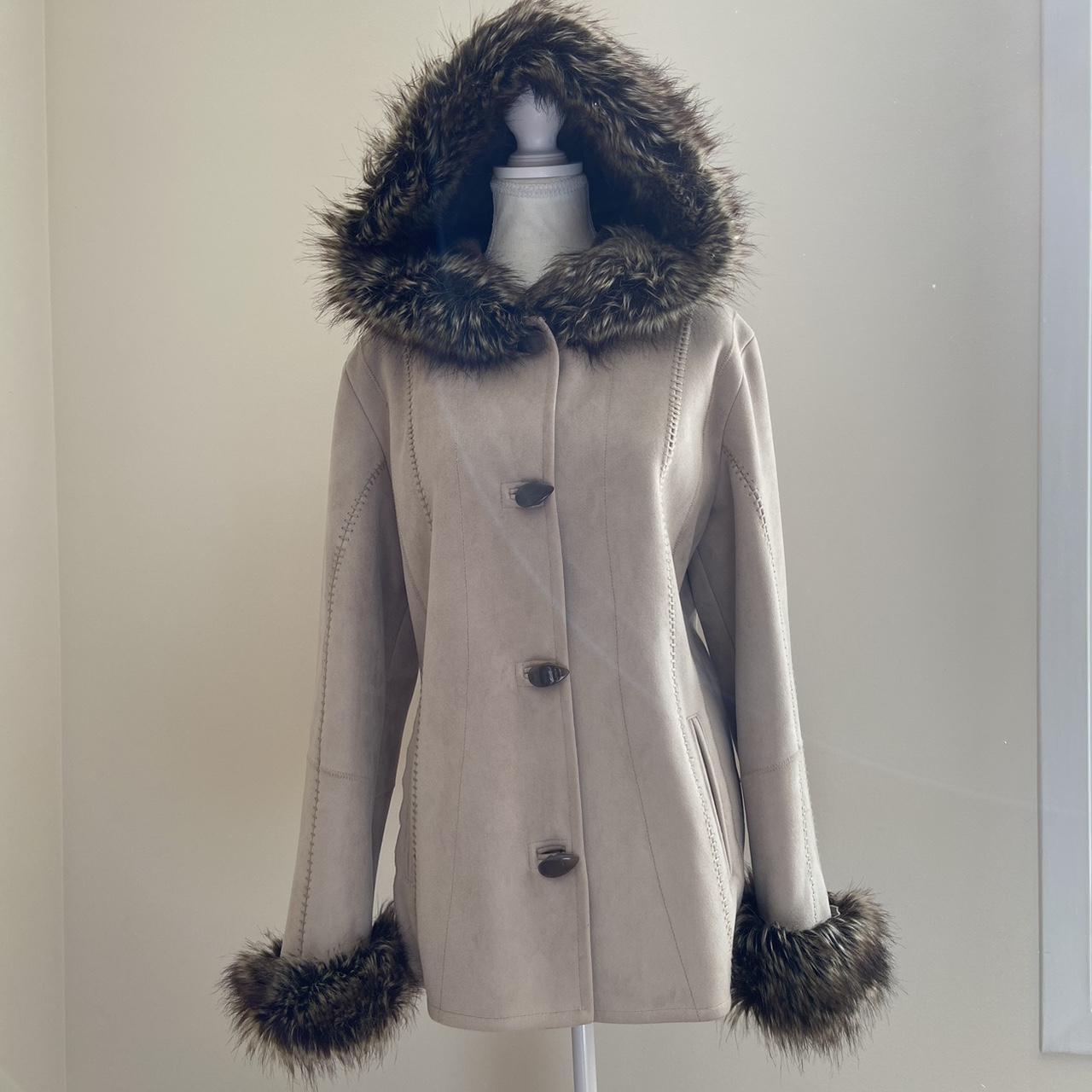 - Vintage Jessica fur coat - Vintage faux suede... | Depop