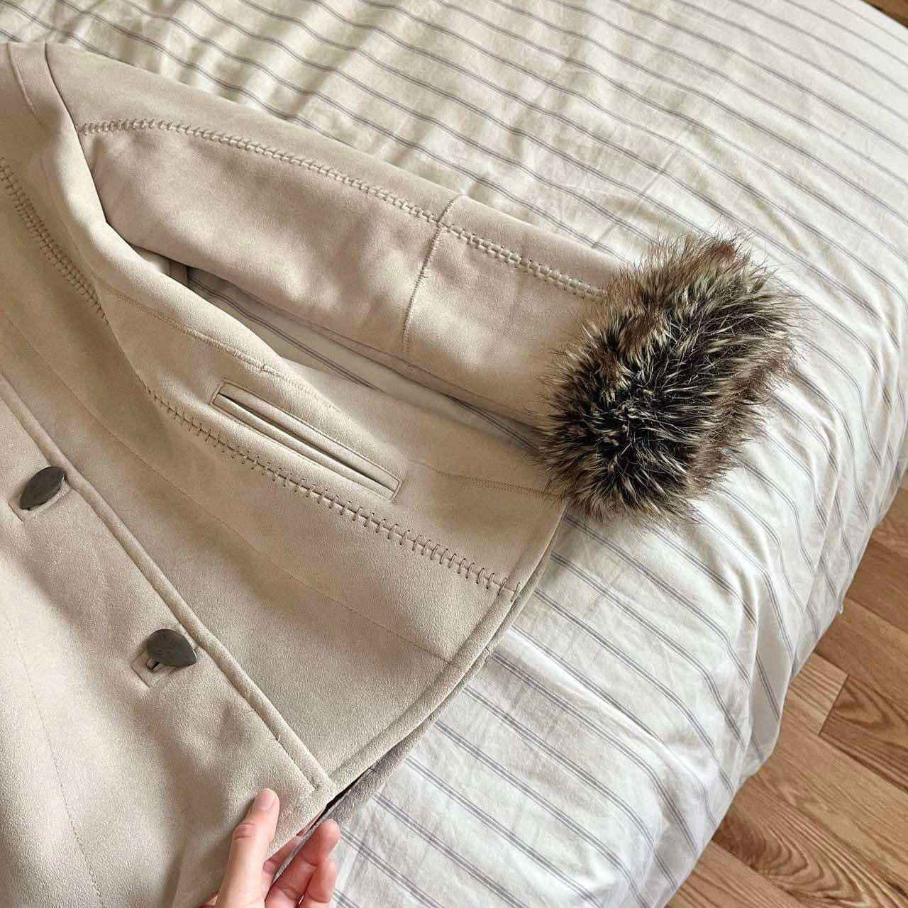 - Vintage Jessica fur coat - Vintage faux suede... | Depop