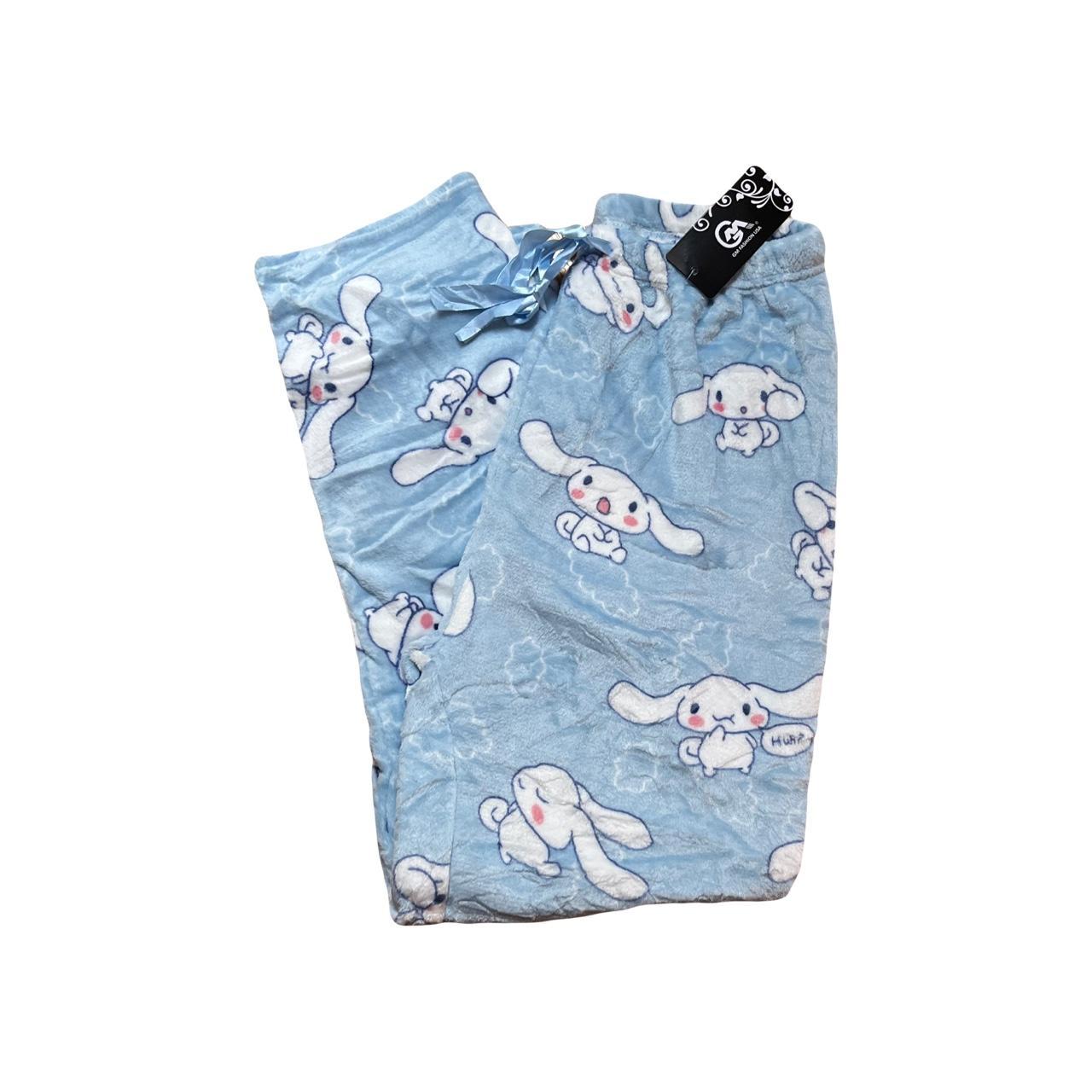 cinnamoroll baby blue pj pants l/xl but fits s/m... - Depop