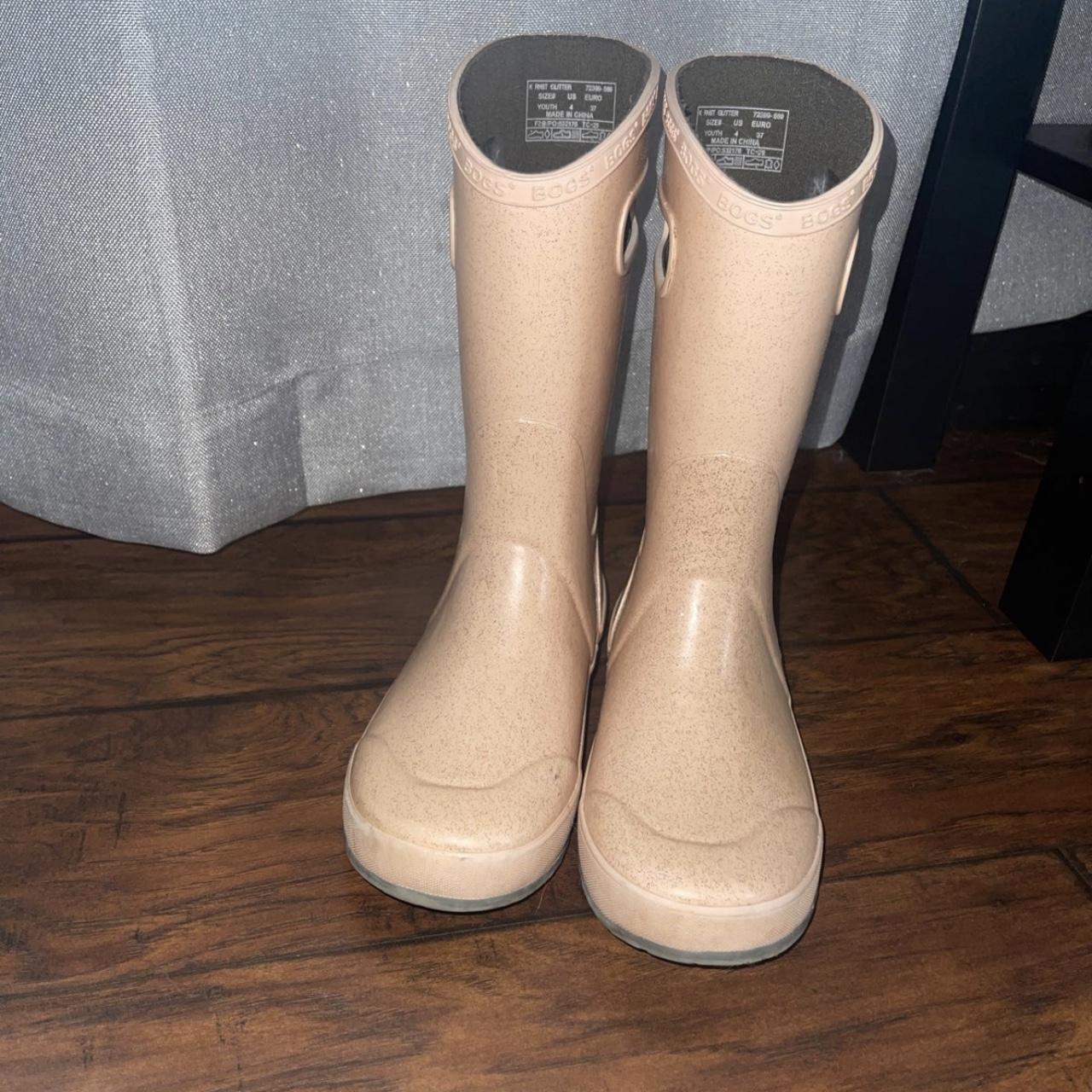 BOGS sparkly kids rain boots. Size 4. Asking or OBO - Depop
