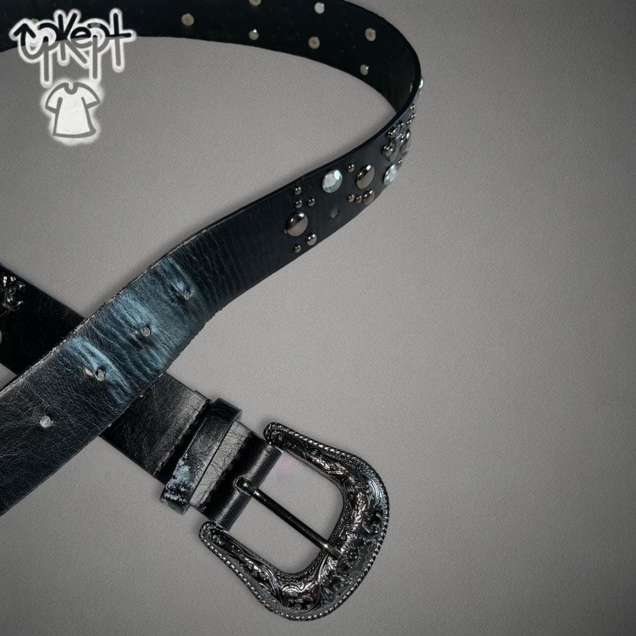 Vintage Y2K Punk Belt🔥 Size M fits 28-30 waist Judge... - Depop