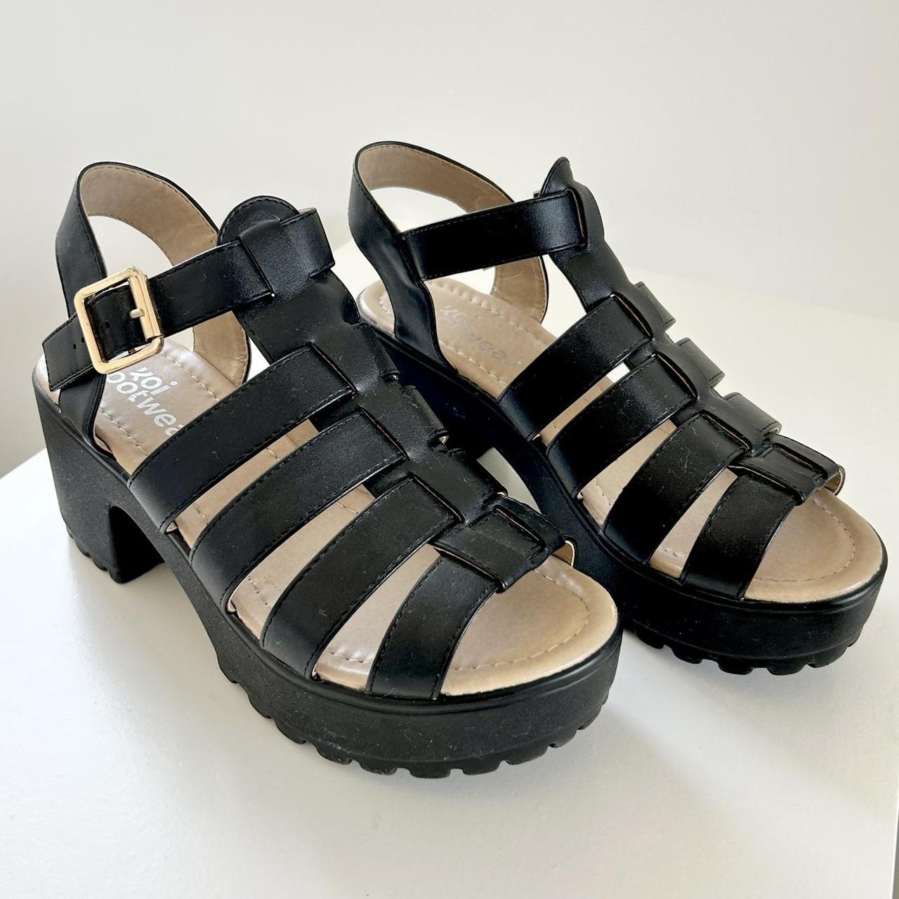 Koi Footwear SII Strappy Cleated Sandals Size UK 5 /... - Depop