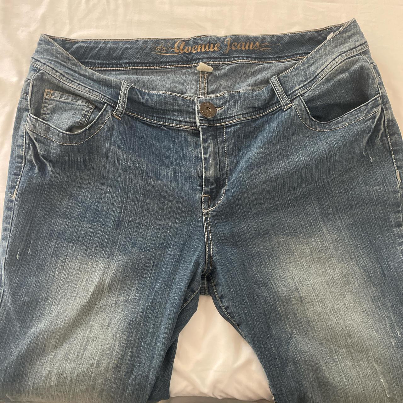 Avenue Jeans 👖 Light ash blue wash Size on tag: 16... - Depop