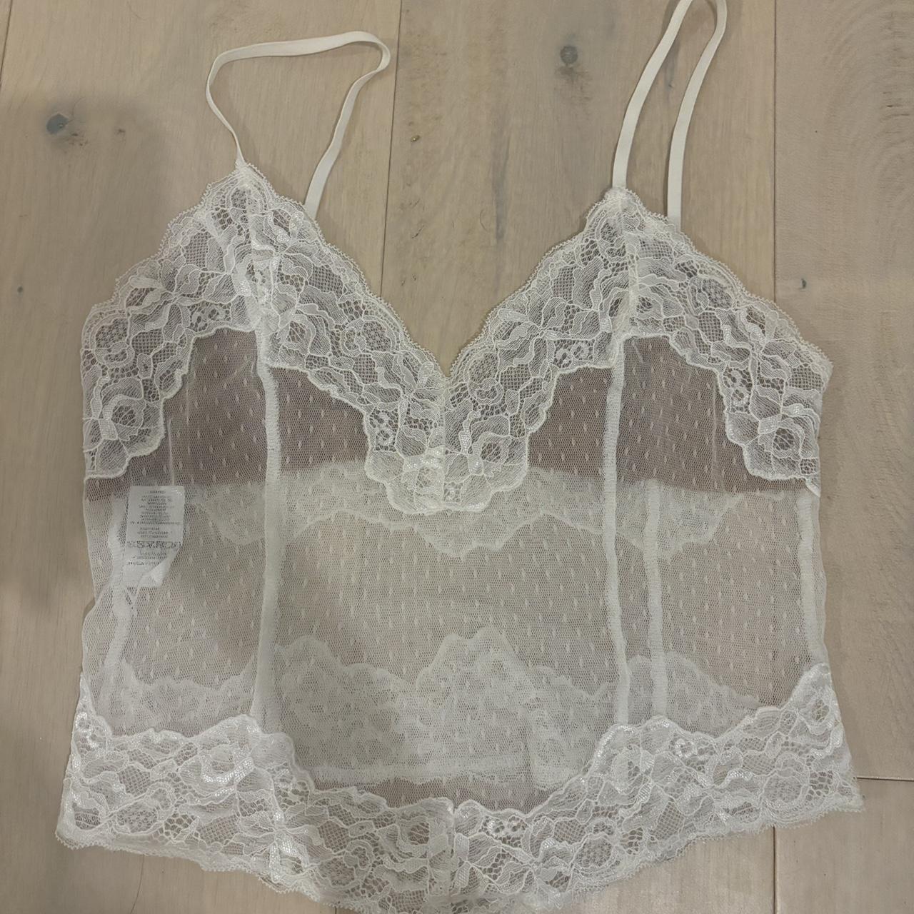 I.am.gia sheer top - clubbing! > white lace with... | Depop