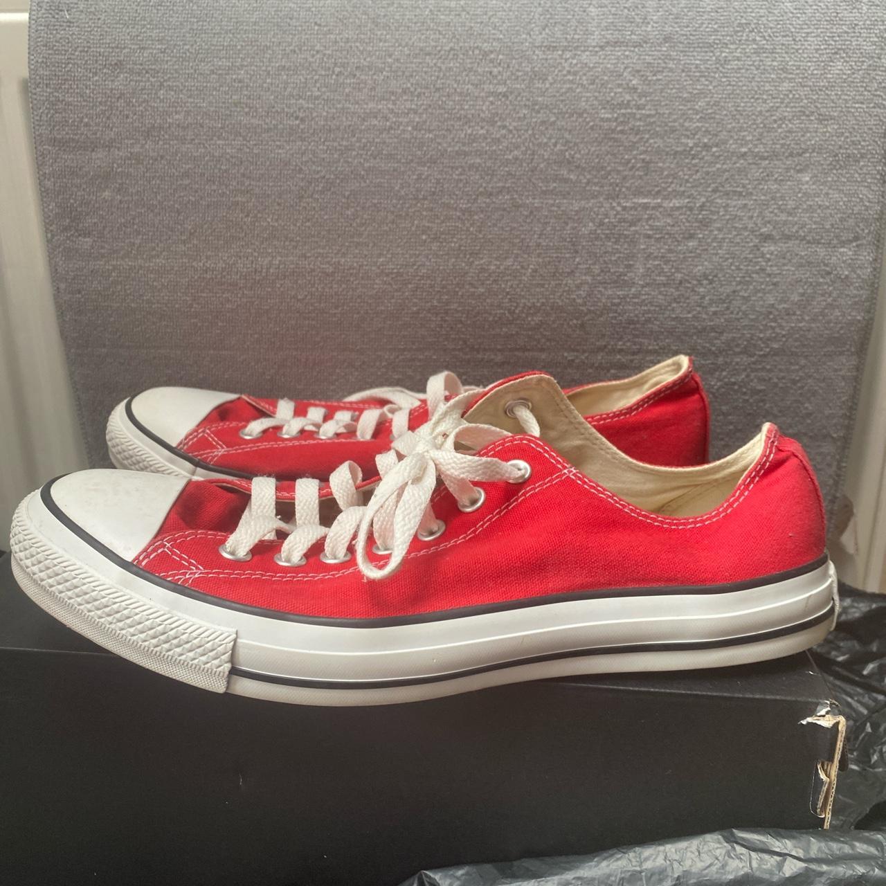 Converse all star red low tops - Depop