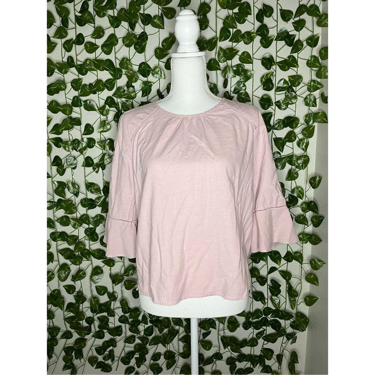 This Abercrombie & Fitch pink top with bell sleeves... - Depop