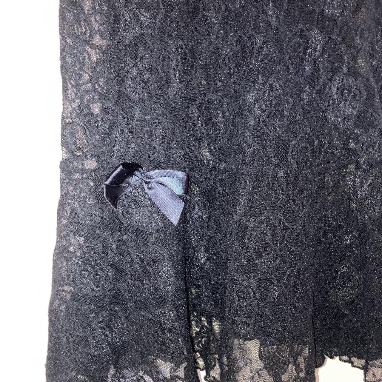 Inner Secrets Black Lace Nightie with Underwire... - Depop