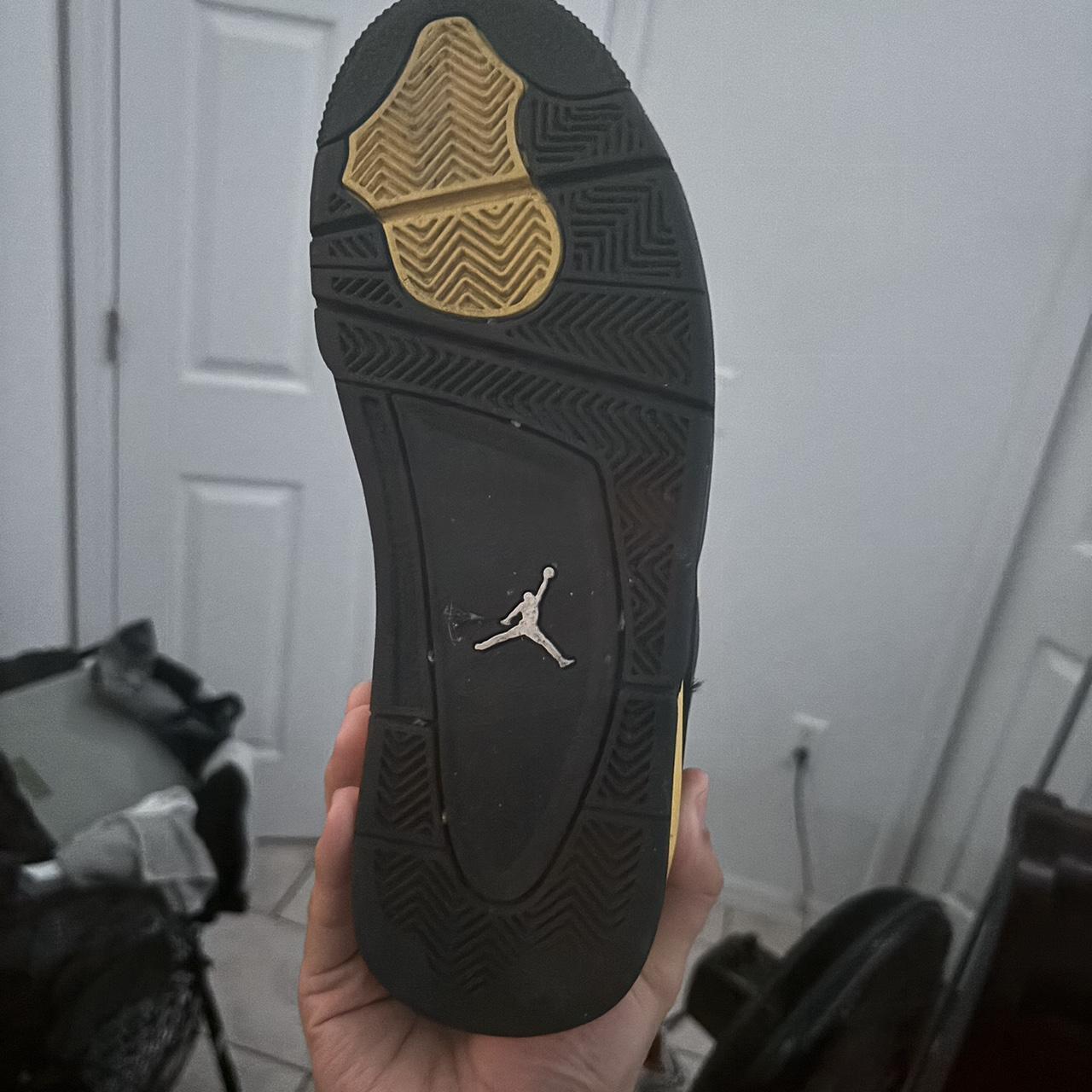 Jordan 4 yellow thunder og 2012 paint coming off has... - Depop