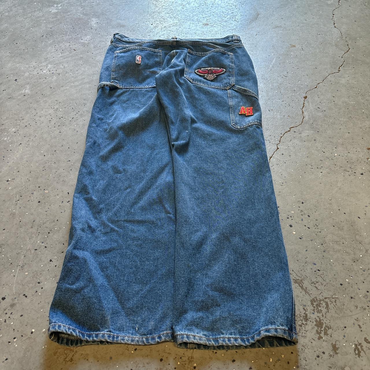 Vintage Jnco X Nba Style Atlanta Hawks Custom Patch... - Depop