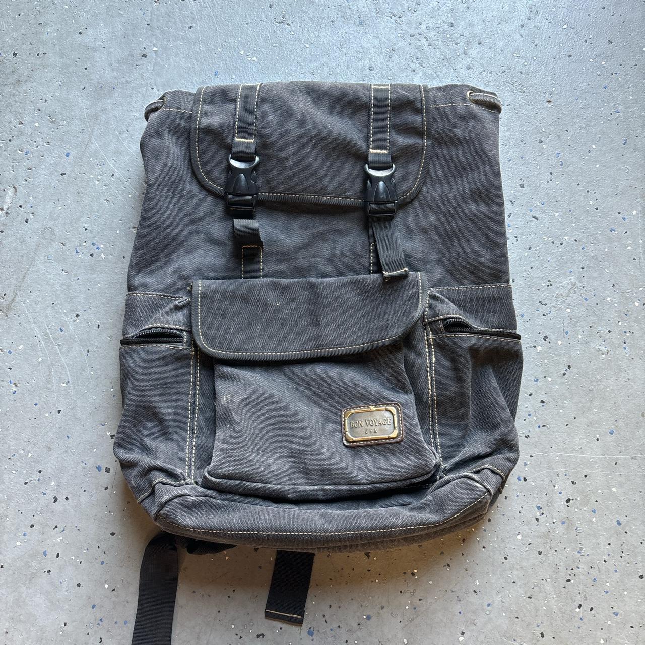 Vintage Faded black 90s Boho Hiking Backpack #nike... - Depop