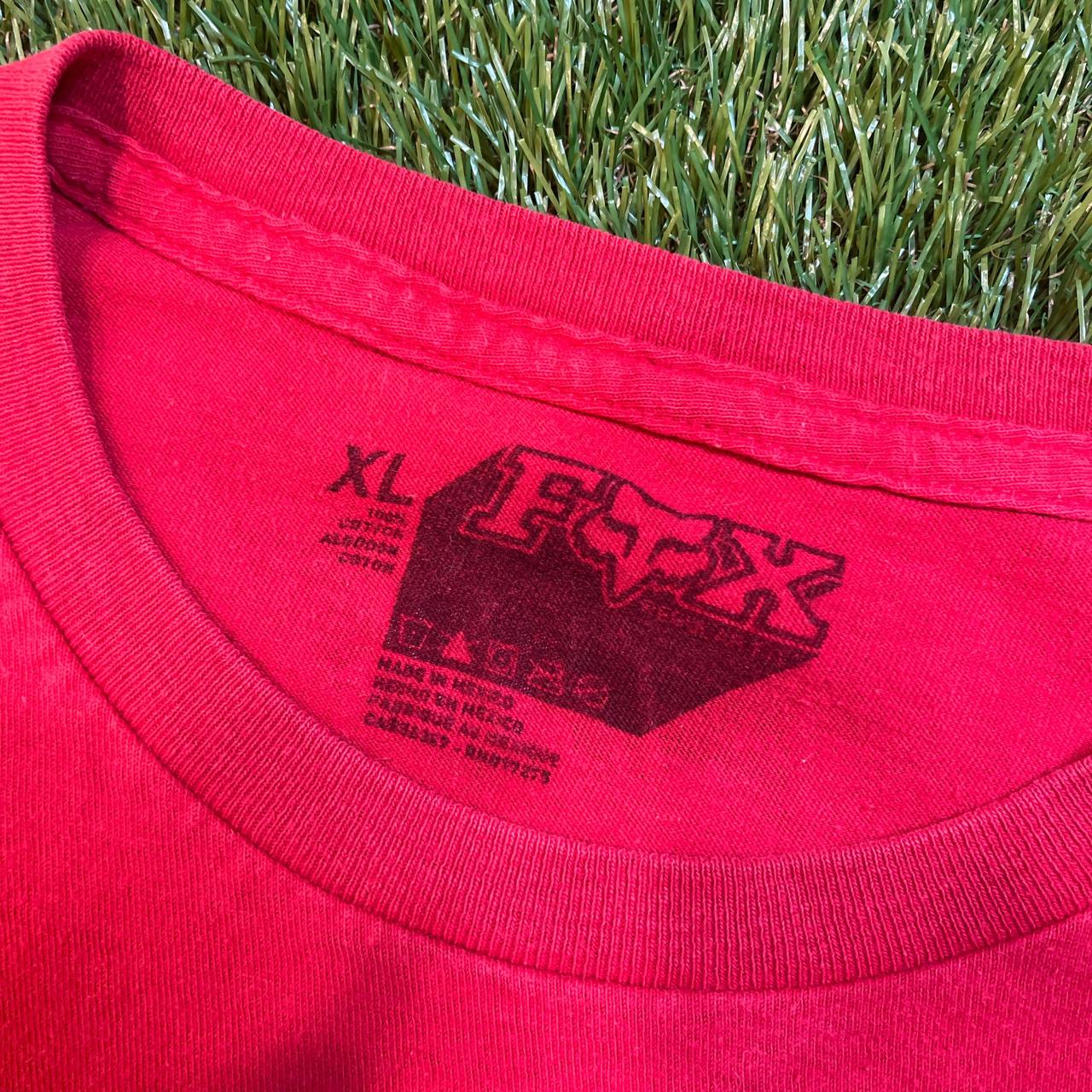 RED FOX SHIRT WITH A SIMPLE GRAPHIC TRUE 2 SIZE! ... - Depop