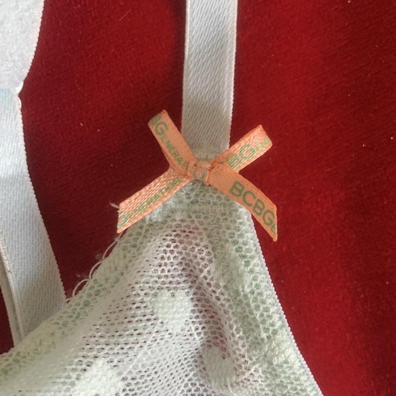 BCBGeneration Very Light Mint Green Bralette Sheer... - Depop