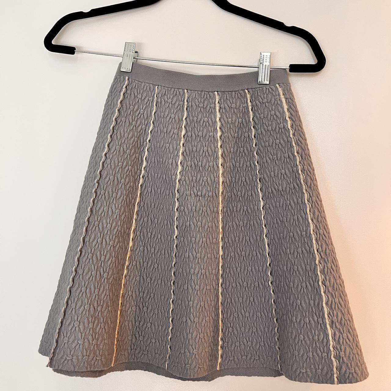 Sandro Intrigue Blue Mini Skirt FR36/ Designer 1 - Depop