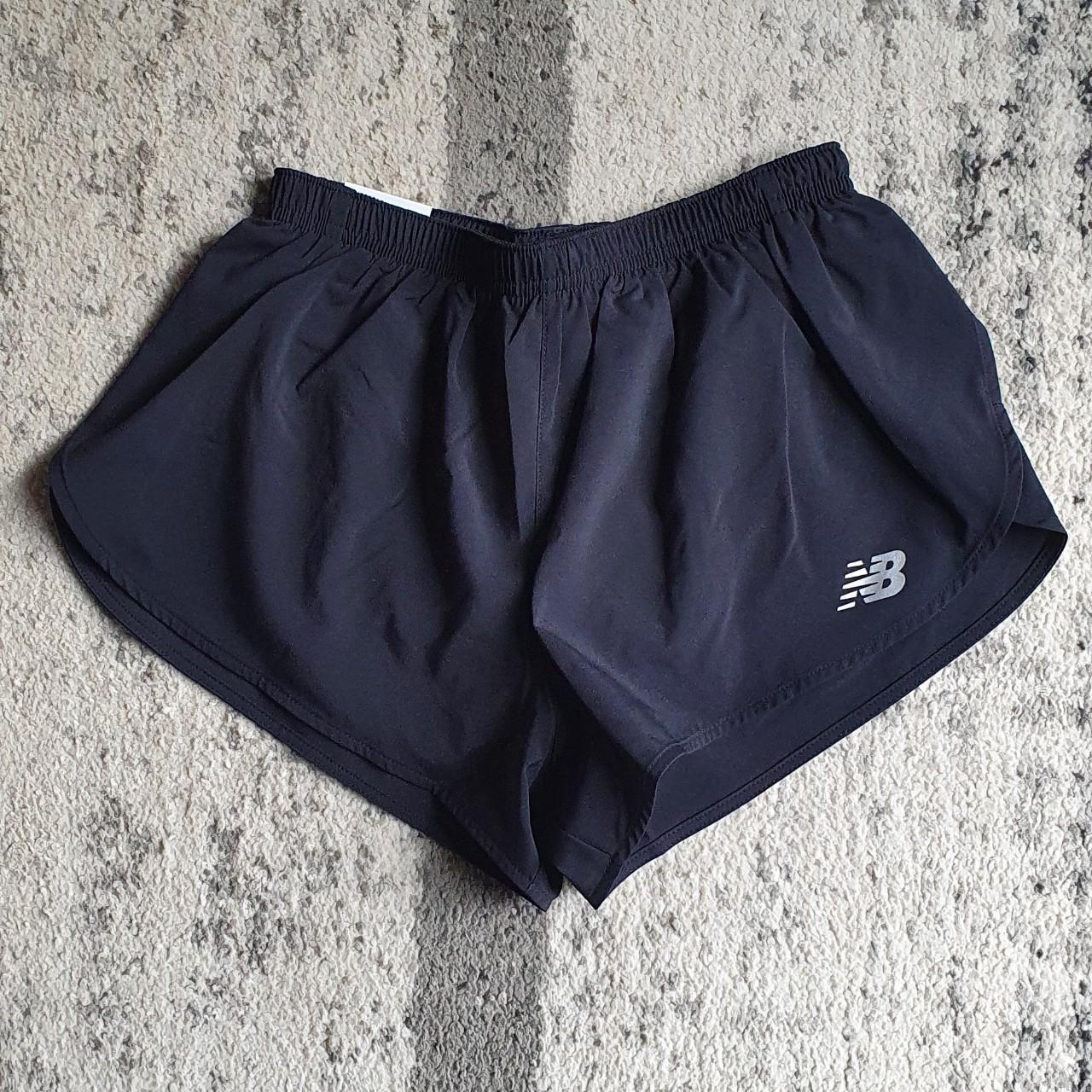 Men's New Balance shorts in black 3 inch inseam Size... - Depop