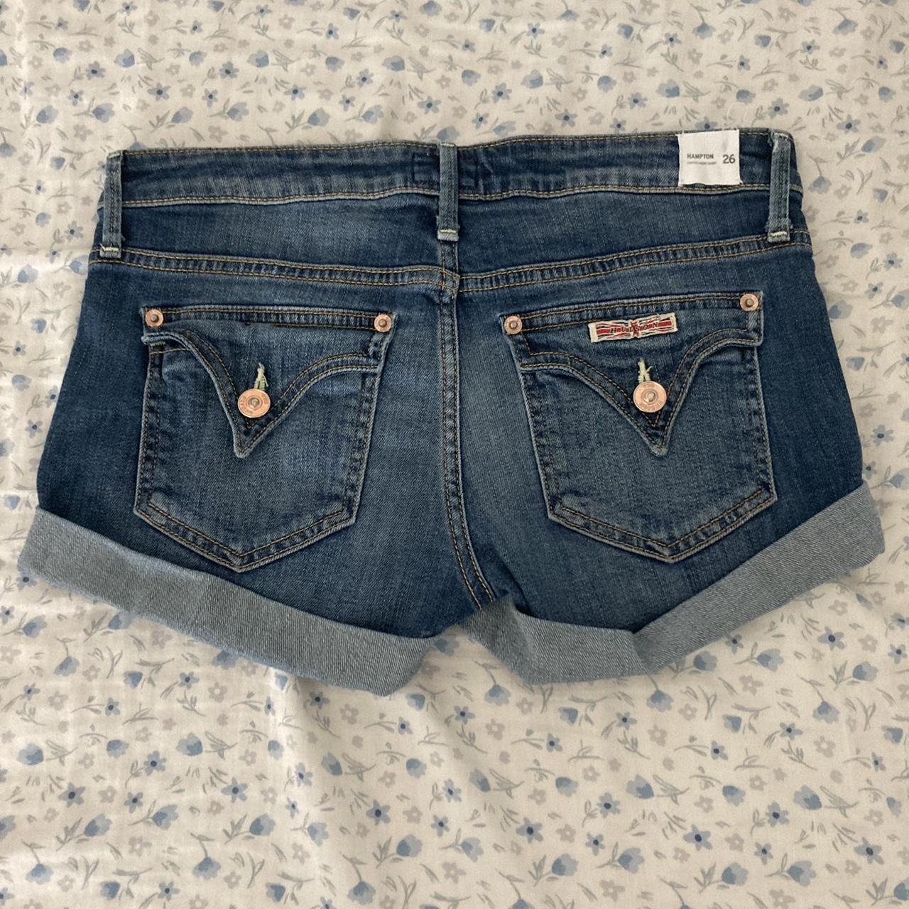 Hudson jean shorts, worn once!! No flaws - Depop