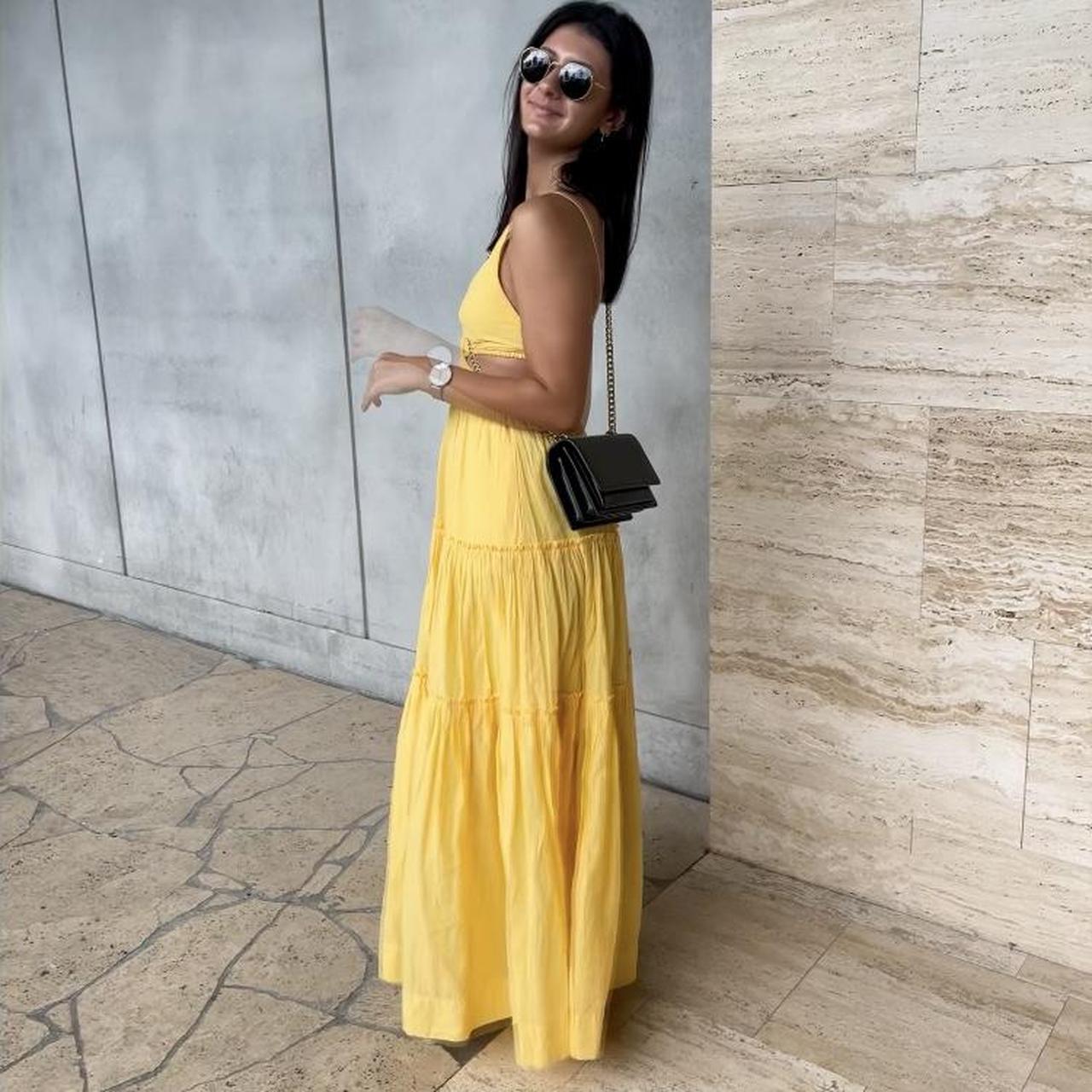 Bec and Bridge Yellow Maxi dress $120 Worn twice... - Depop