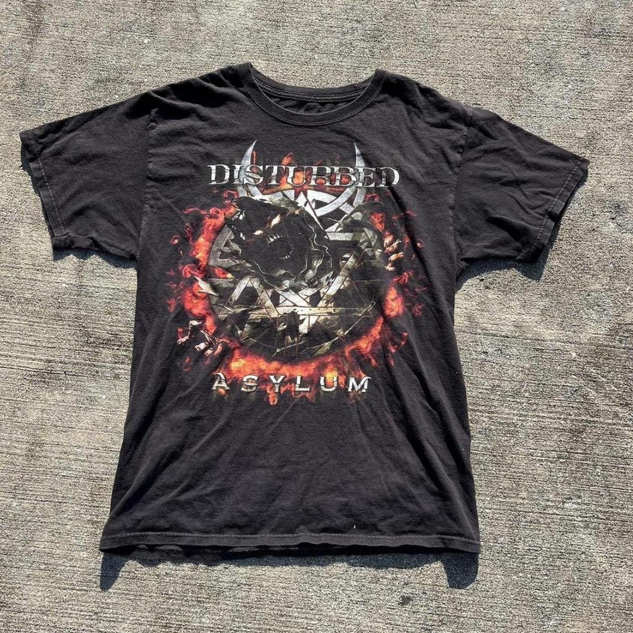 Disturbed band tee Size M (fits a little... - Depop