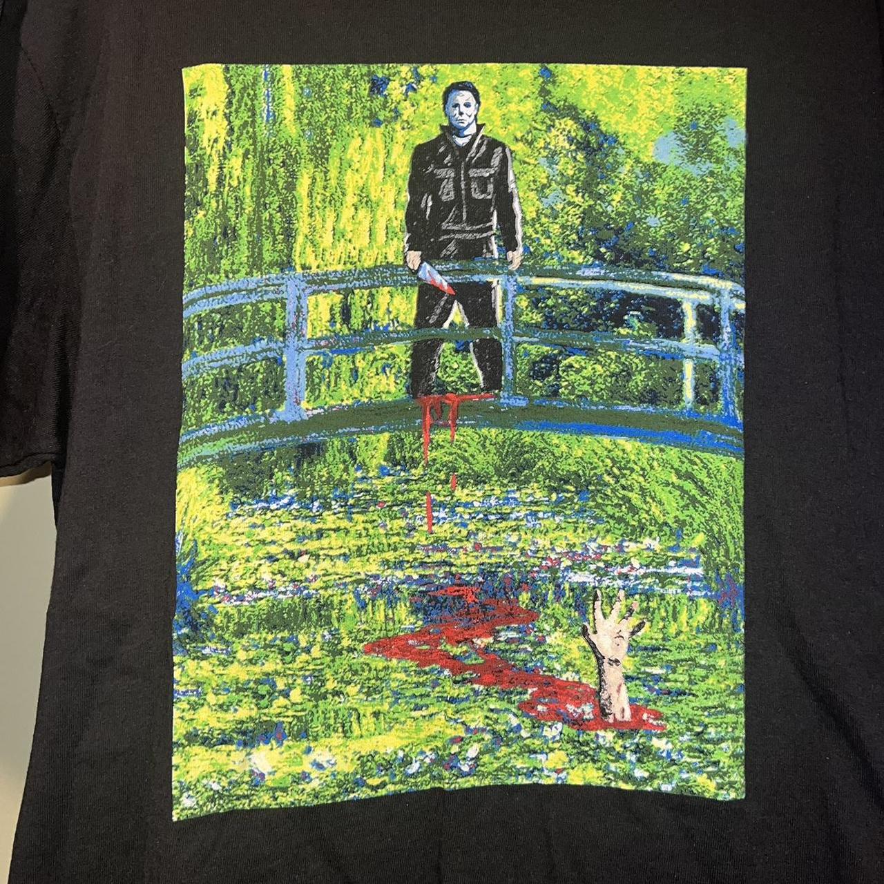 Halloween Michael Myers Monet Painting t-shirt 🖼️... - Depop