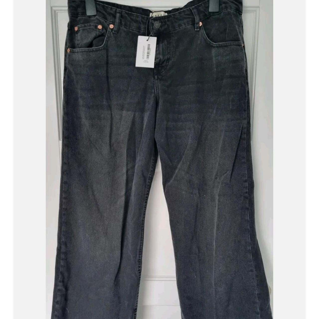 Motel Low Rise Parallel Jeans Vintage Black- Size... - Depop