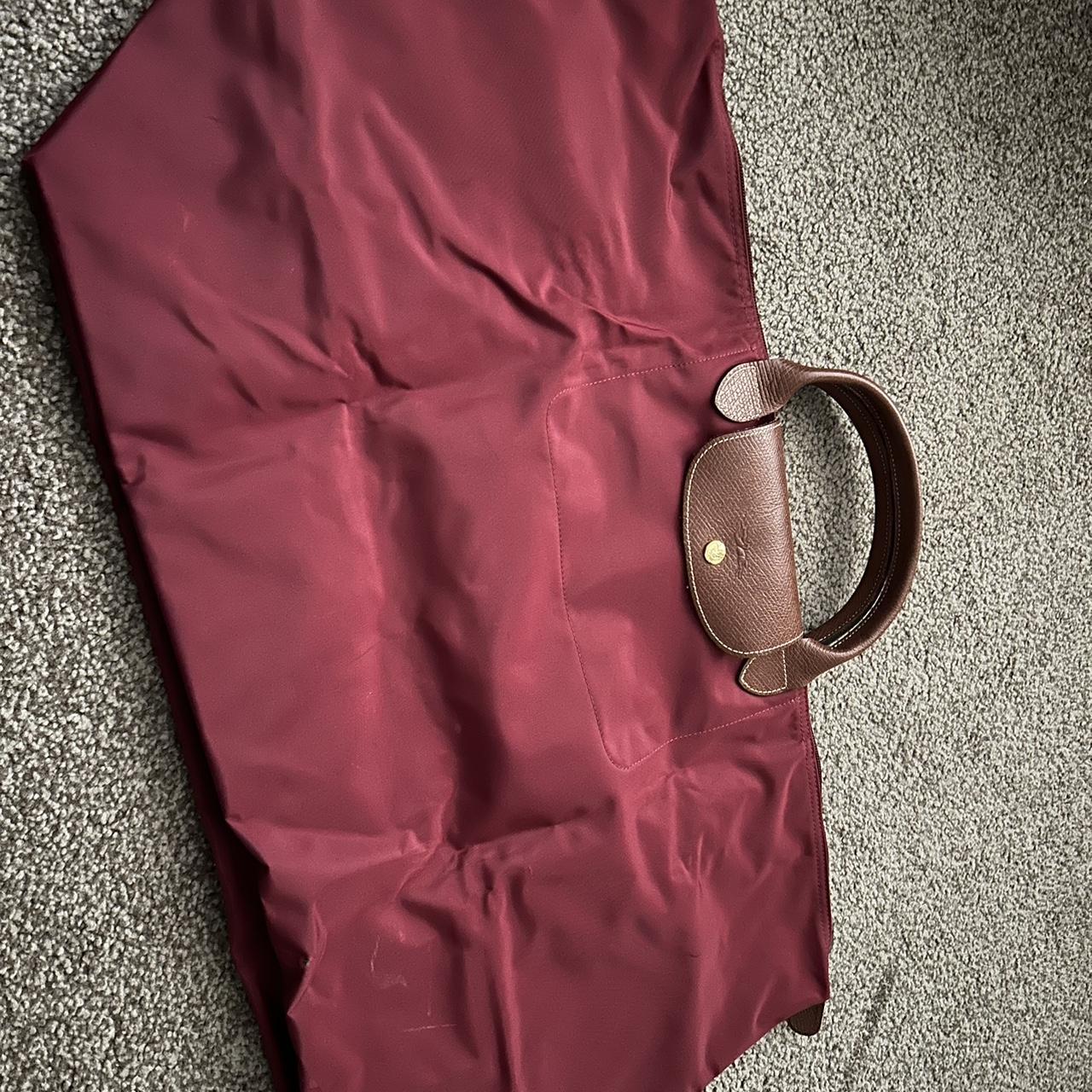 Longchamp Maroon Tote Bag Large #Longchamp - Depop
