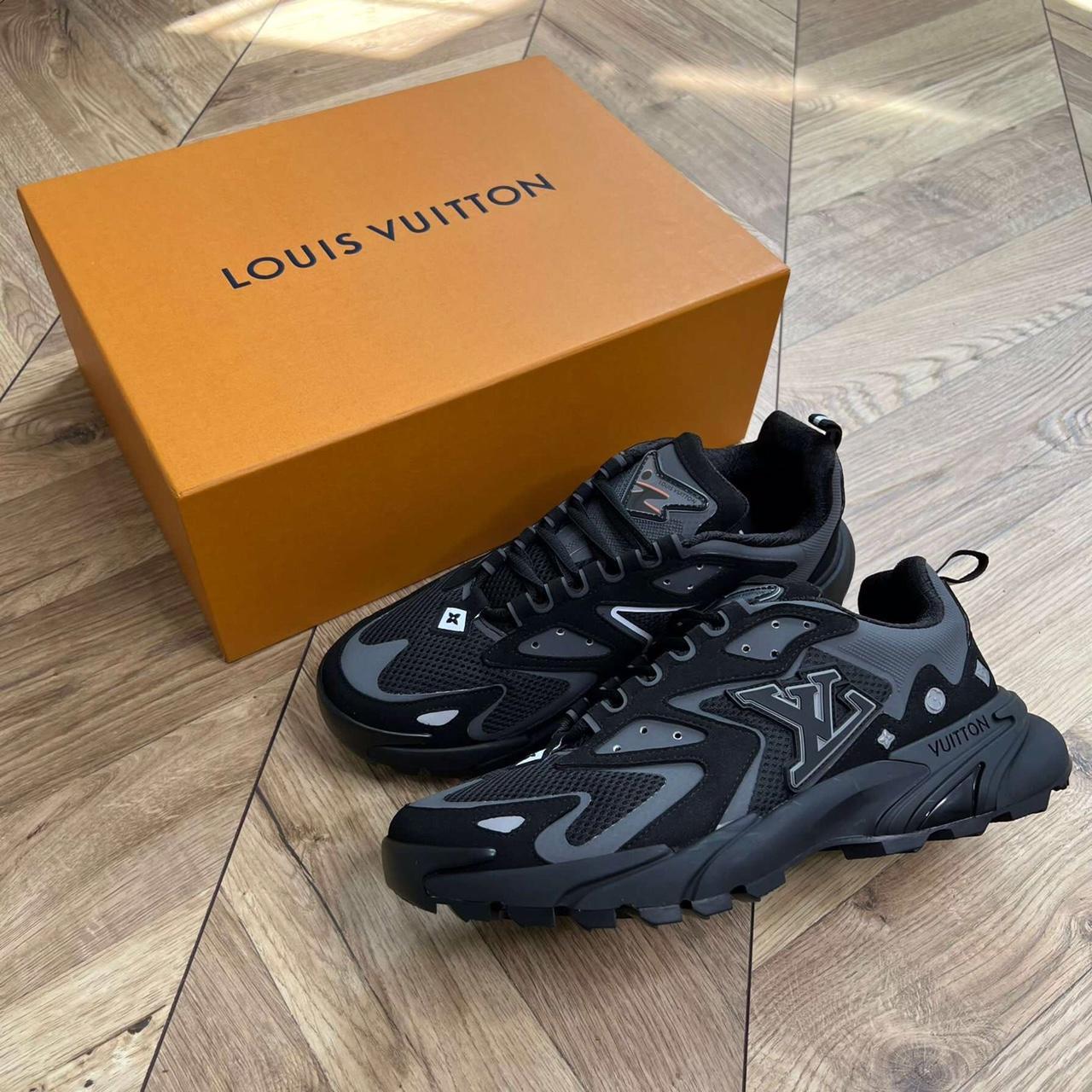 Black Louis Vuitton tactic trainers Free... - Depop