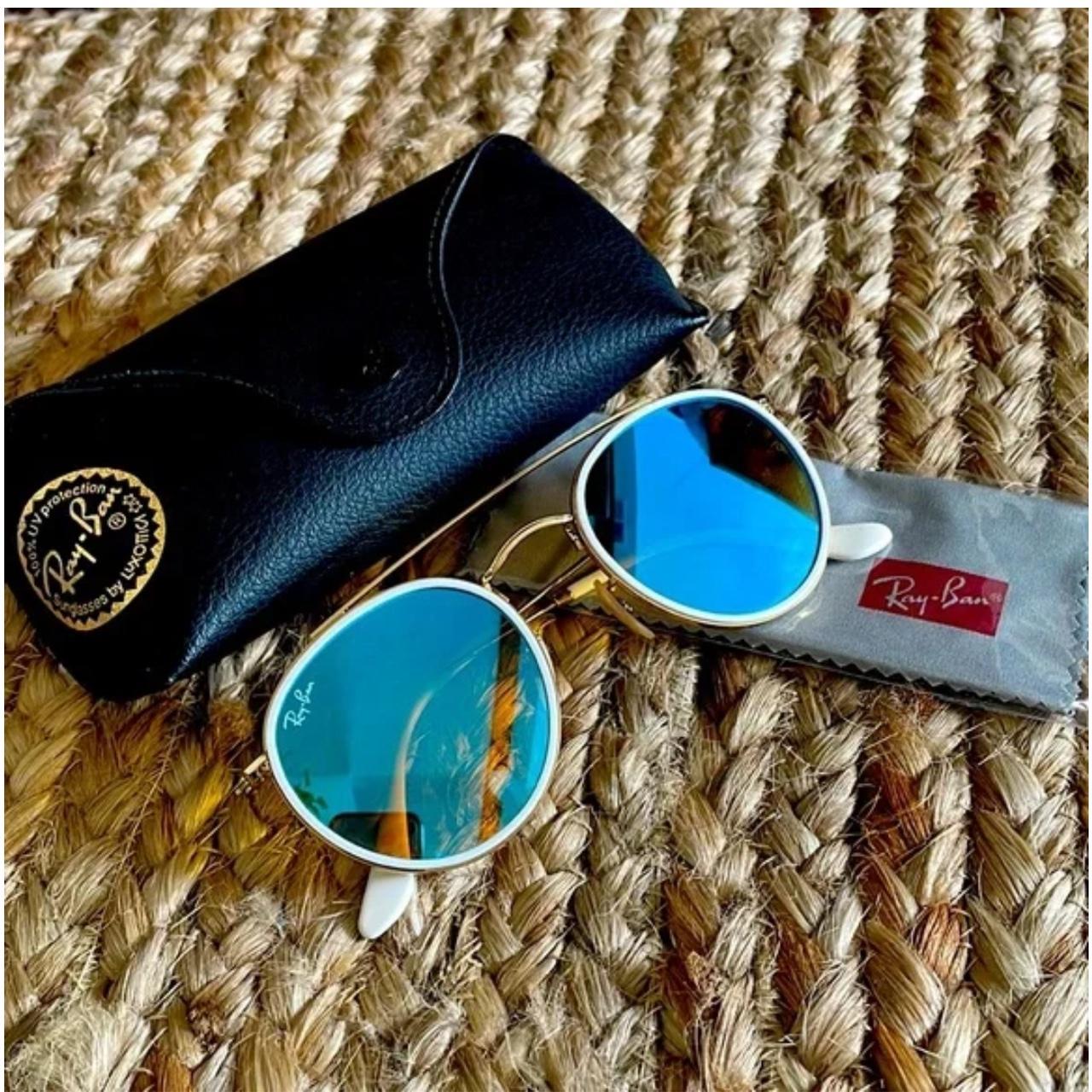 Ray-Ban Round Double Bridge Sunglasses - Depop