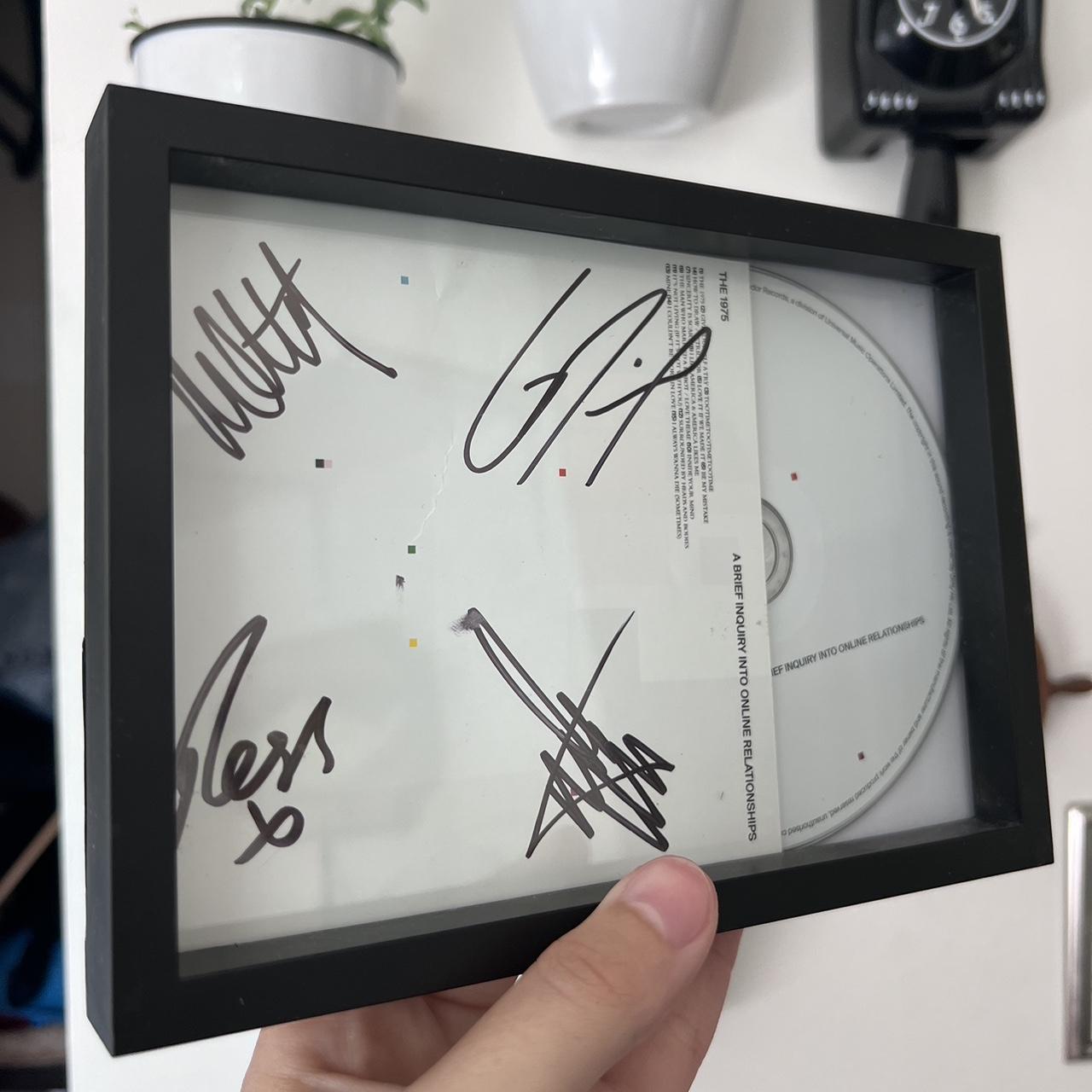 The 1975 Autographed Signed Framed Cd A Brief... - Depop