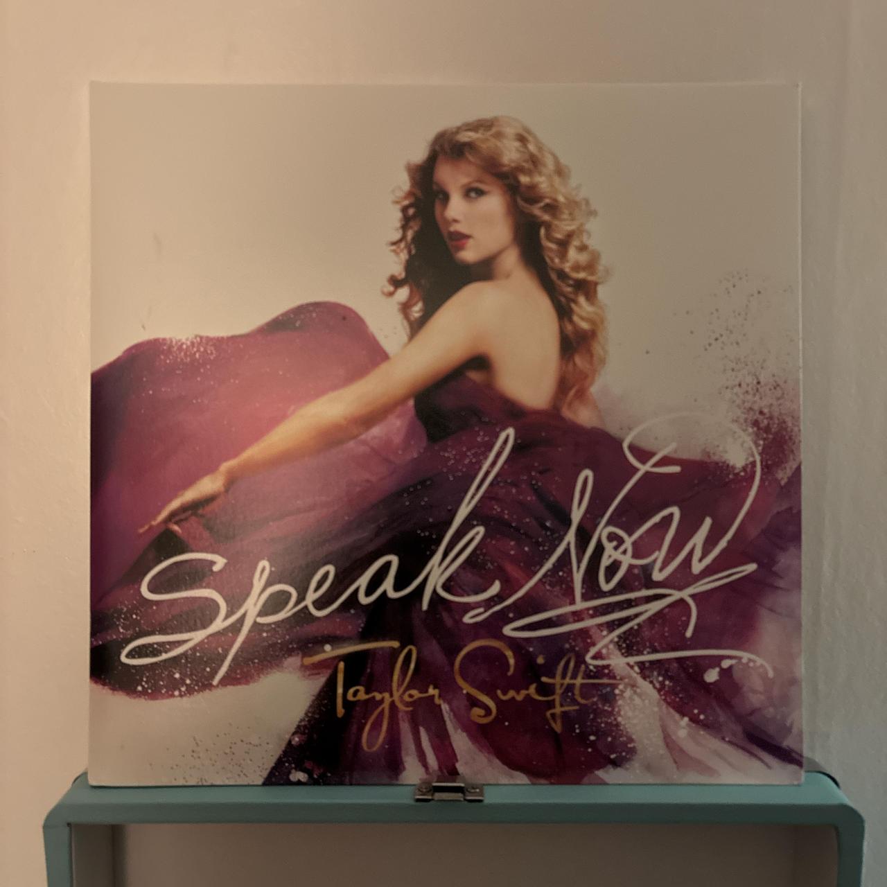 taylor swift speak now vinyl basic black... - Depop