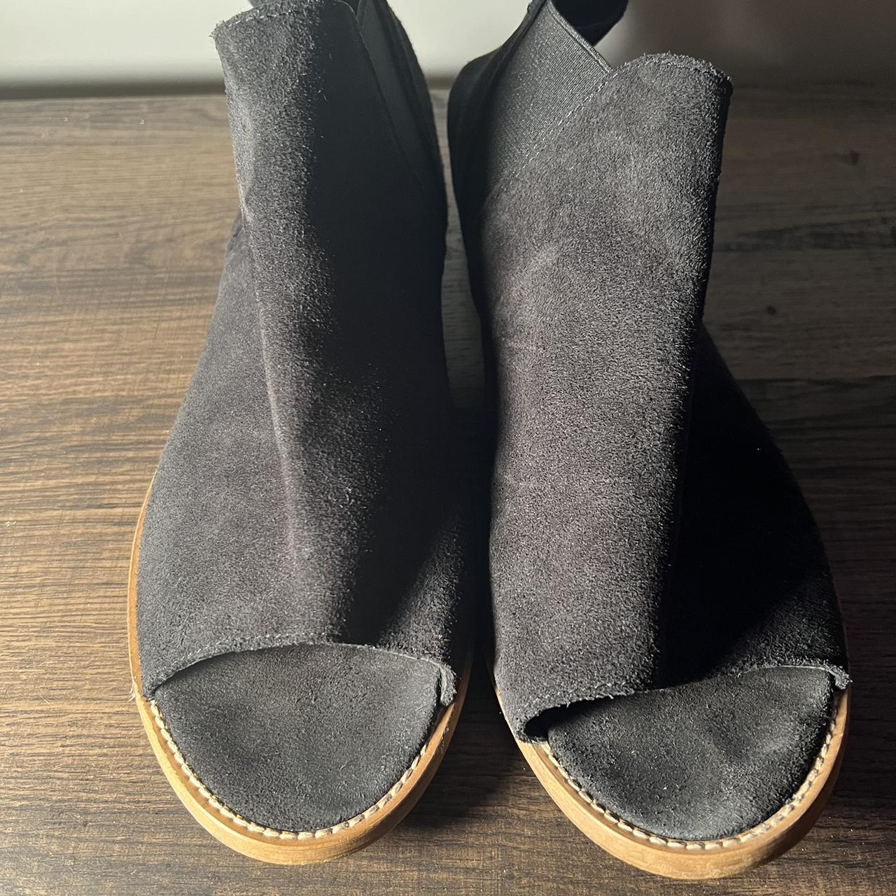 Musse & Cloud Ciara open toe boot sandals. Black... - Depop