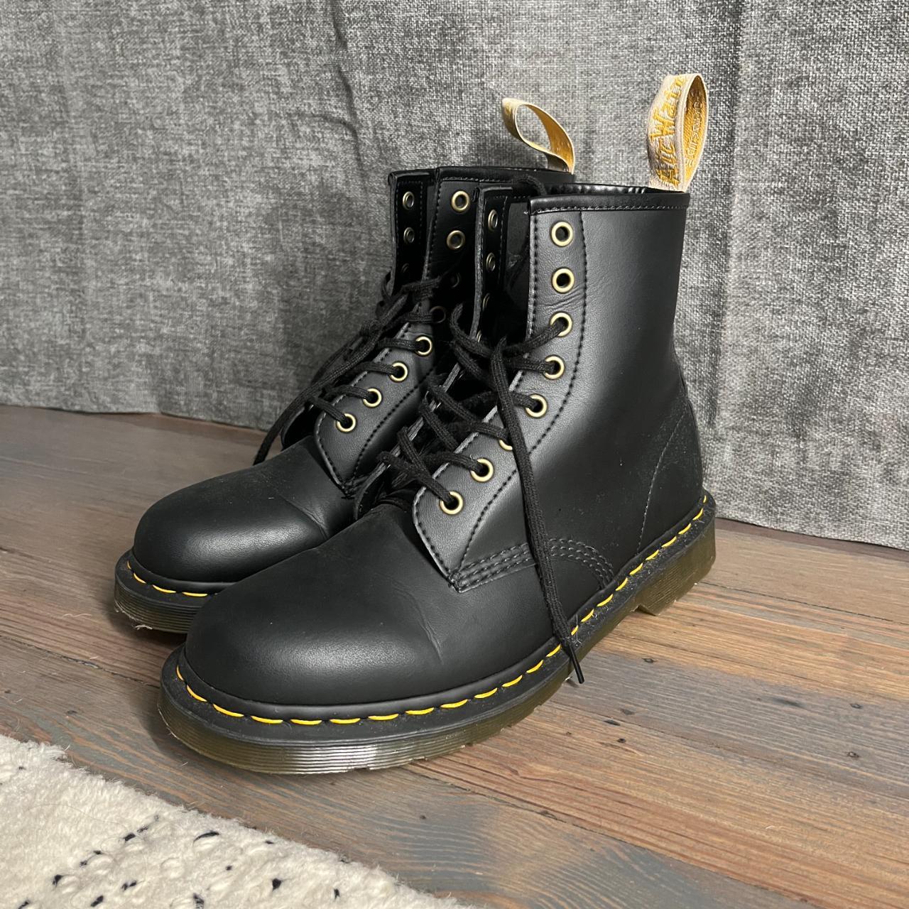 Doc Martens Vegan 1460 Felix Lace Up Boots (black),... - Depop
