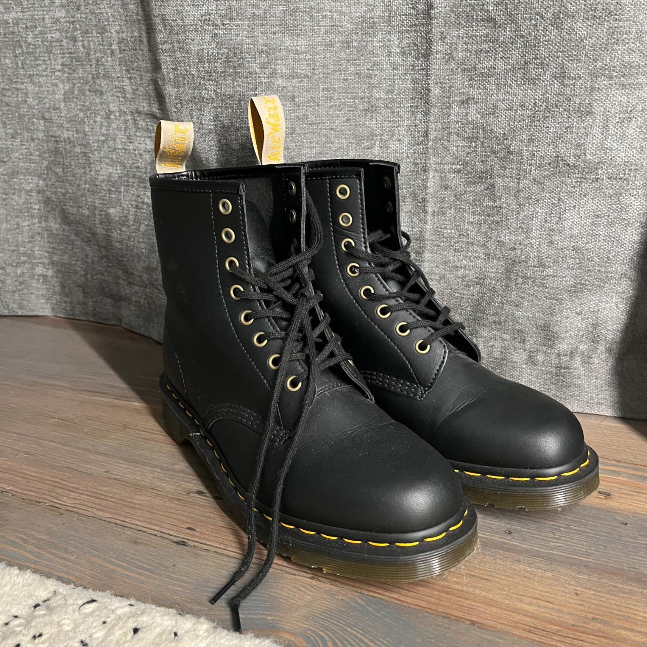 Doc Martens Vegan 1460 Felix Lace Up Boots (black),... - Depop