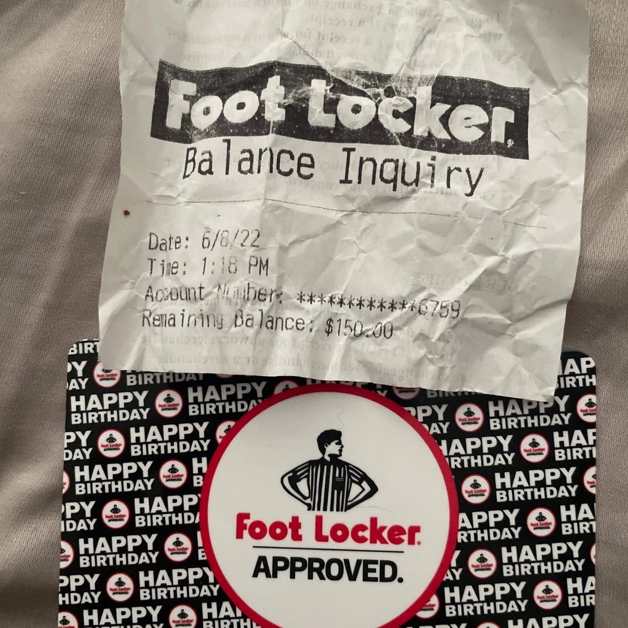 150$ Foot Locker Gift Card. I am never going to use... - Depop
