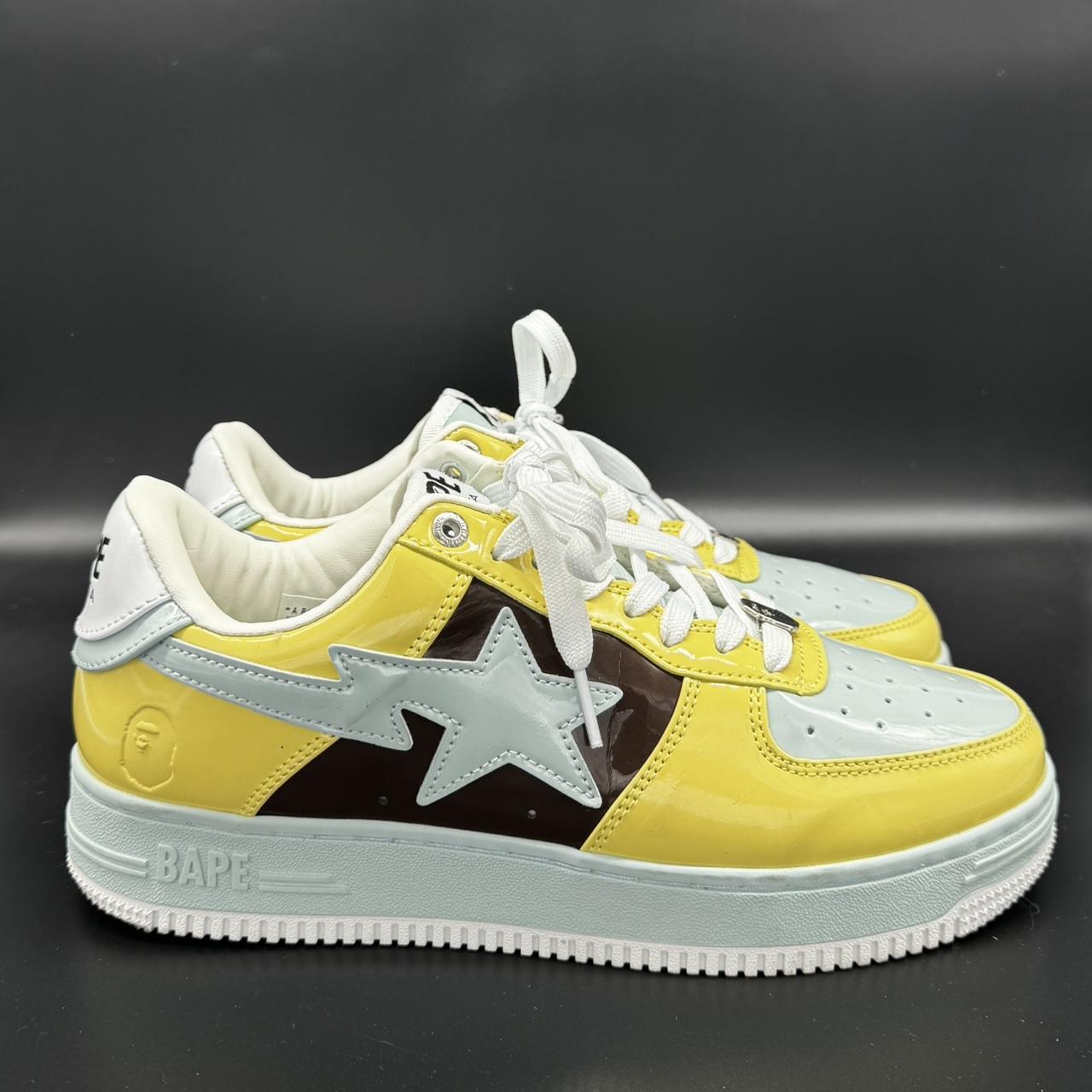 A Bathing Ape Brown Beige Bapestas Size 8.5 Only... - Depop