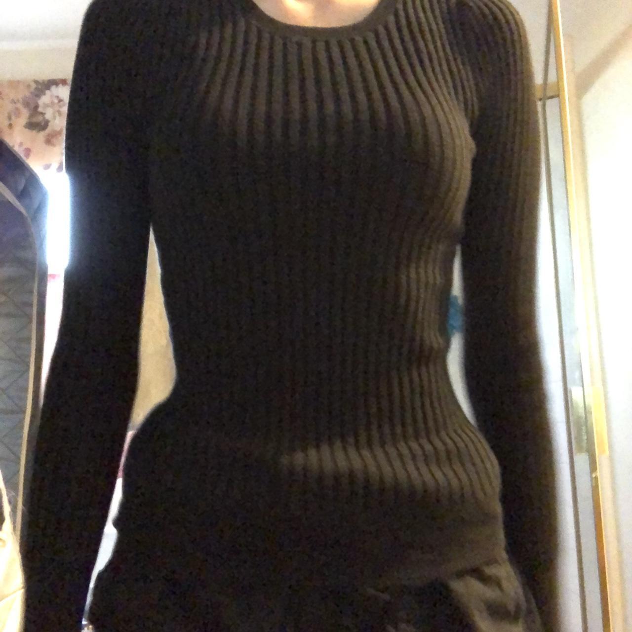 skin tight long sleeve sweater no tag😓 #sweater... - Depop