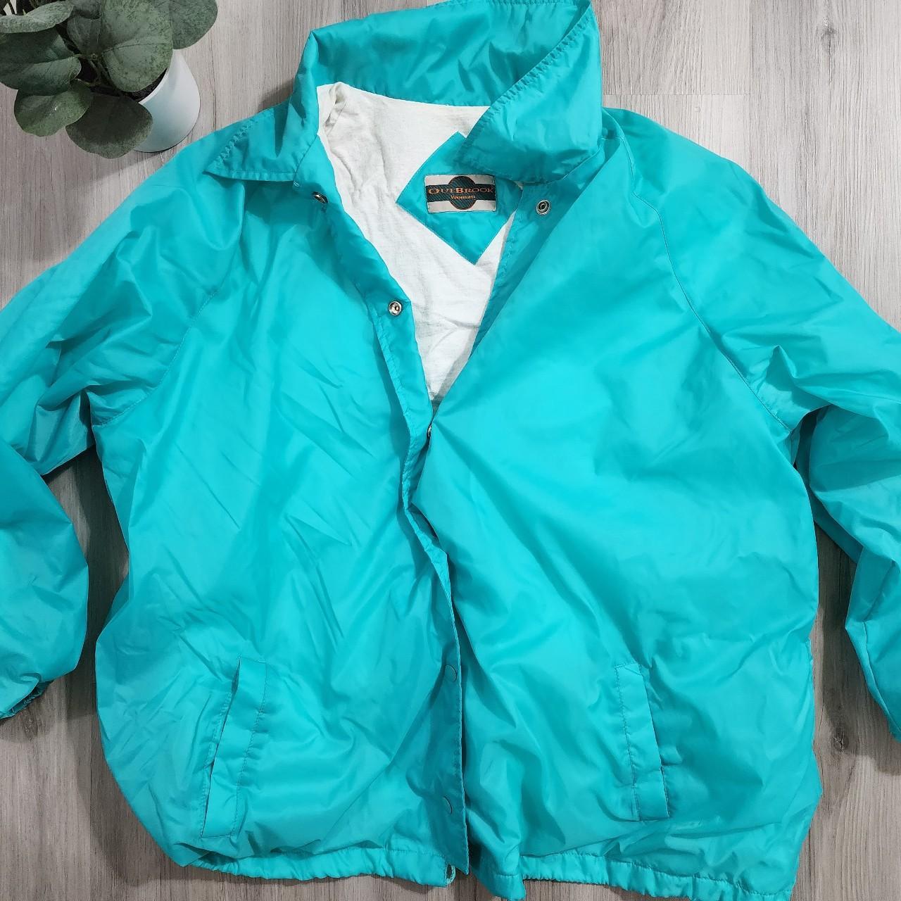 Vintage 90's outbrook woman windbreaker Size... - Depop