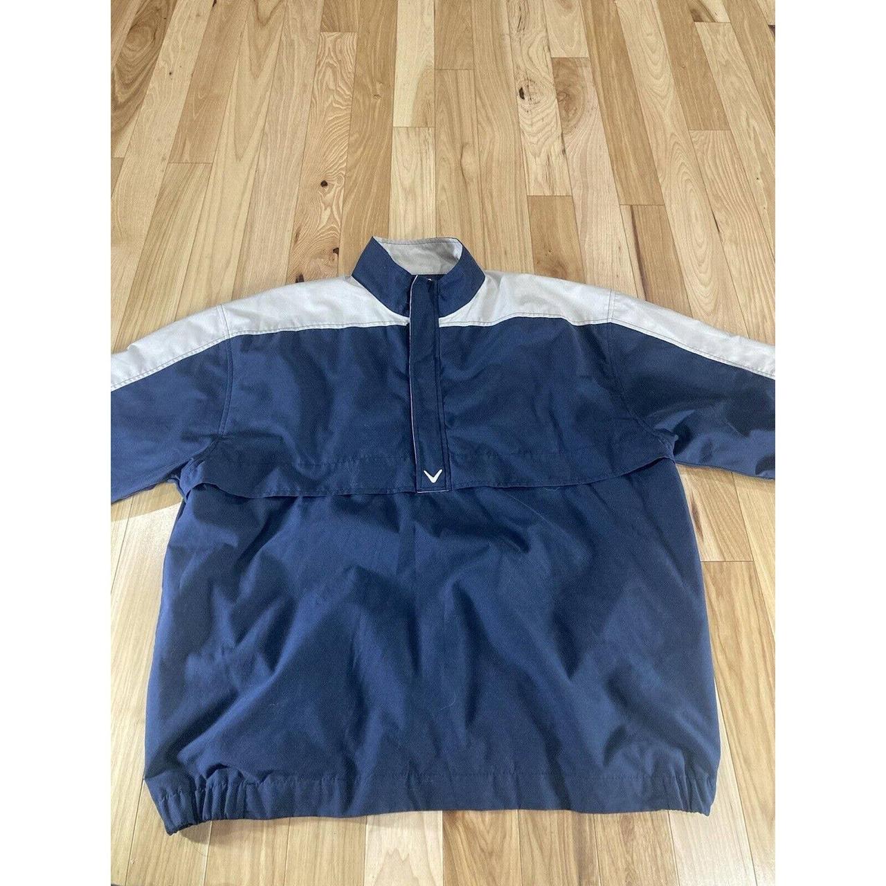 Callaway Golf Men XL Navy Pullover Jacket Half Zip... - Depop