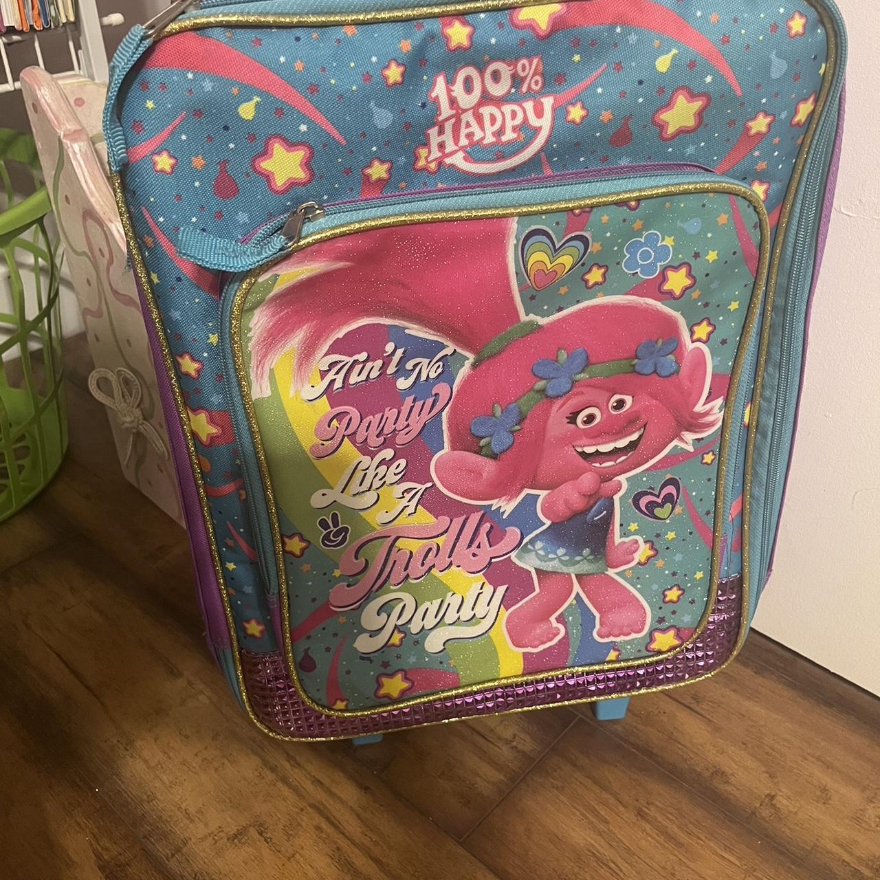 Trolls Rolling Suitcase - Depop