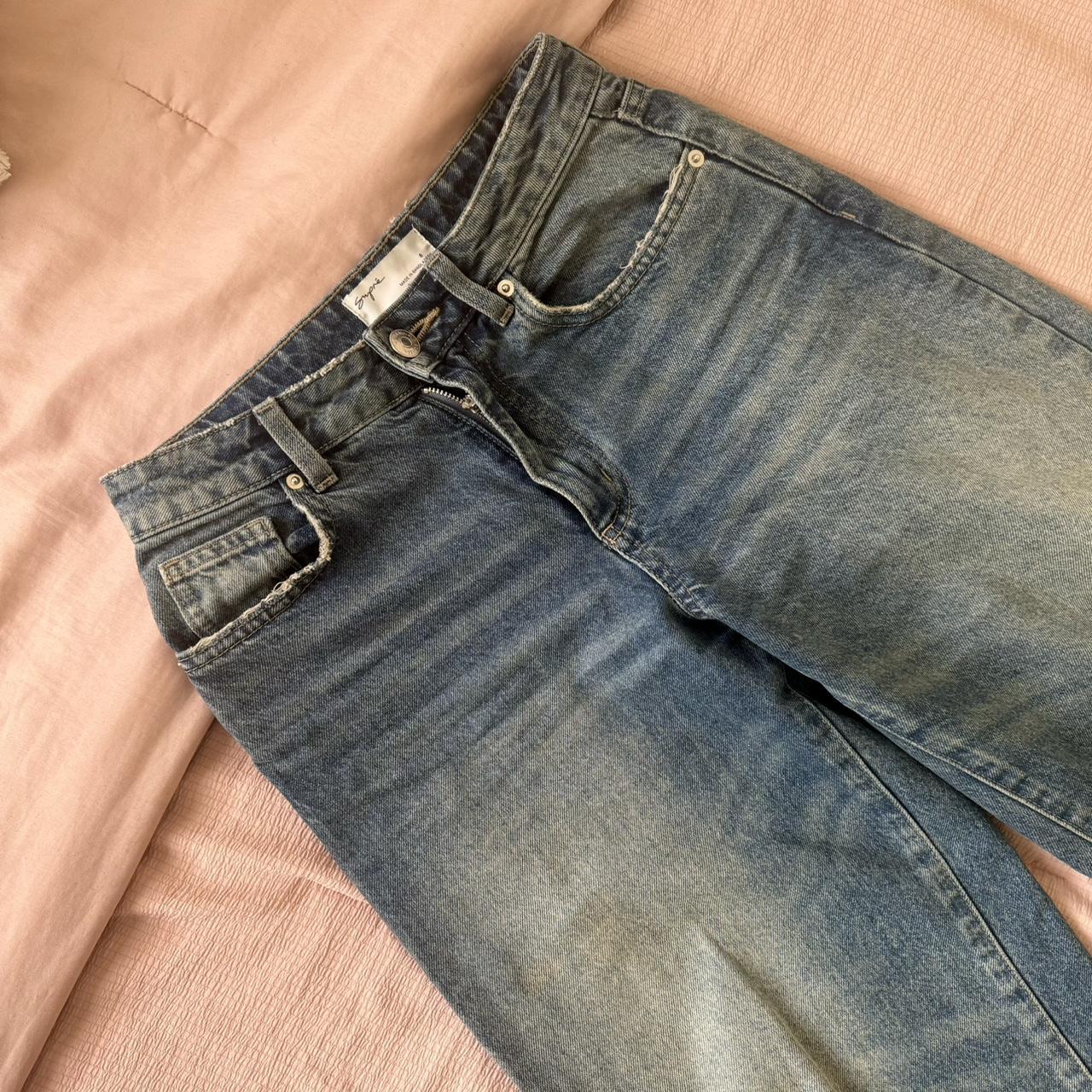 Supre ‘Low rise baggy jean’ size 6 Waist 72 Hip 98... - Depop