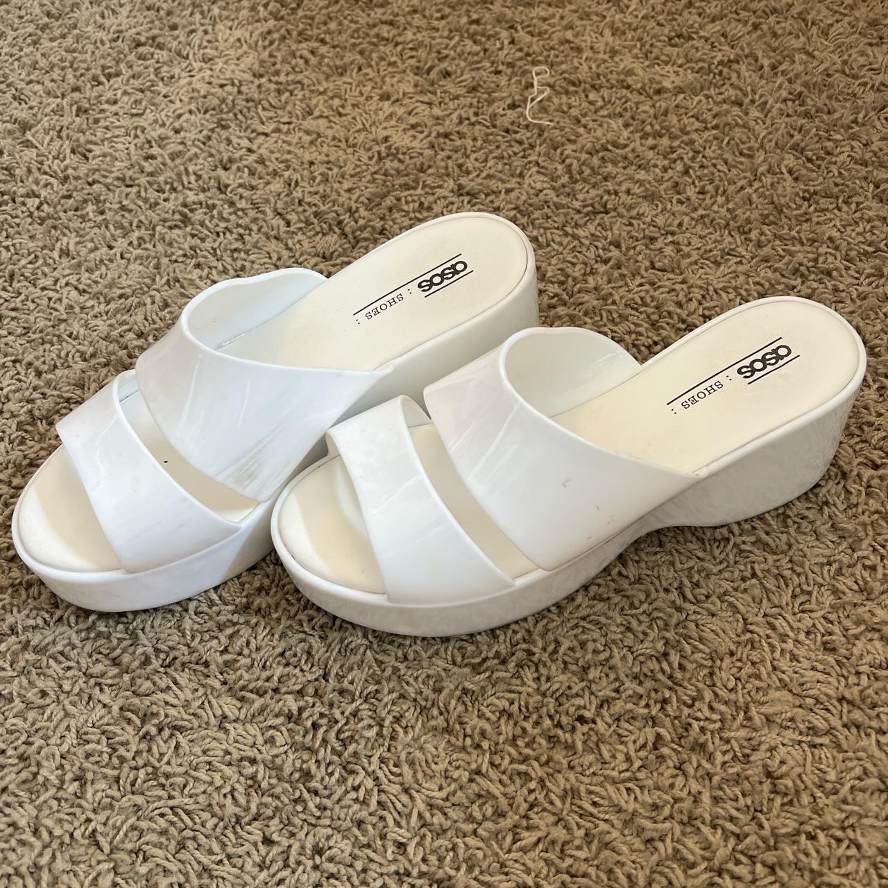ASOS Women's White Sandals | Depop