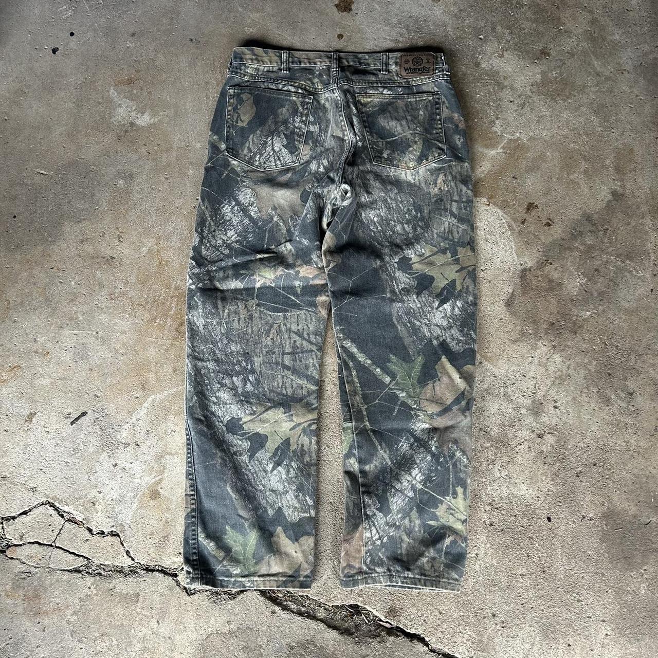 Vintage Y2K Realtree Mossy Oak Camo Double Knee... - Depop