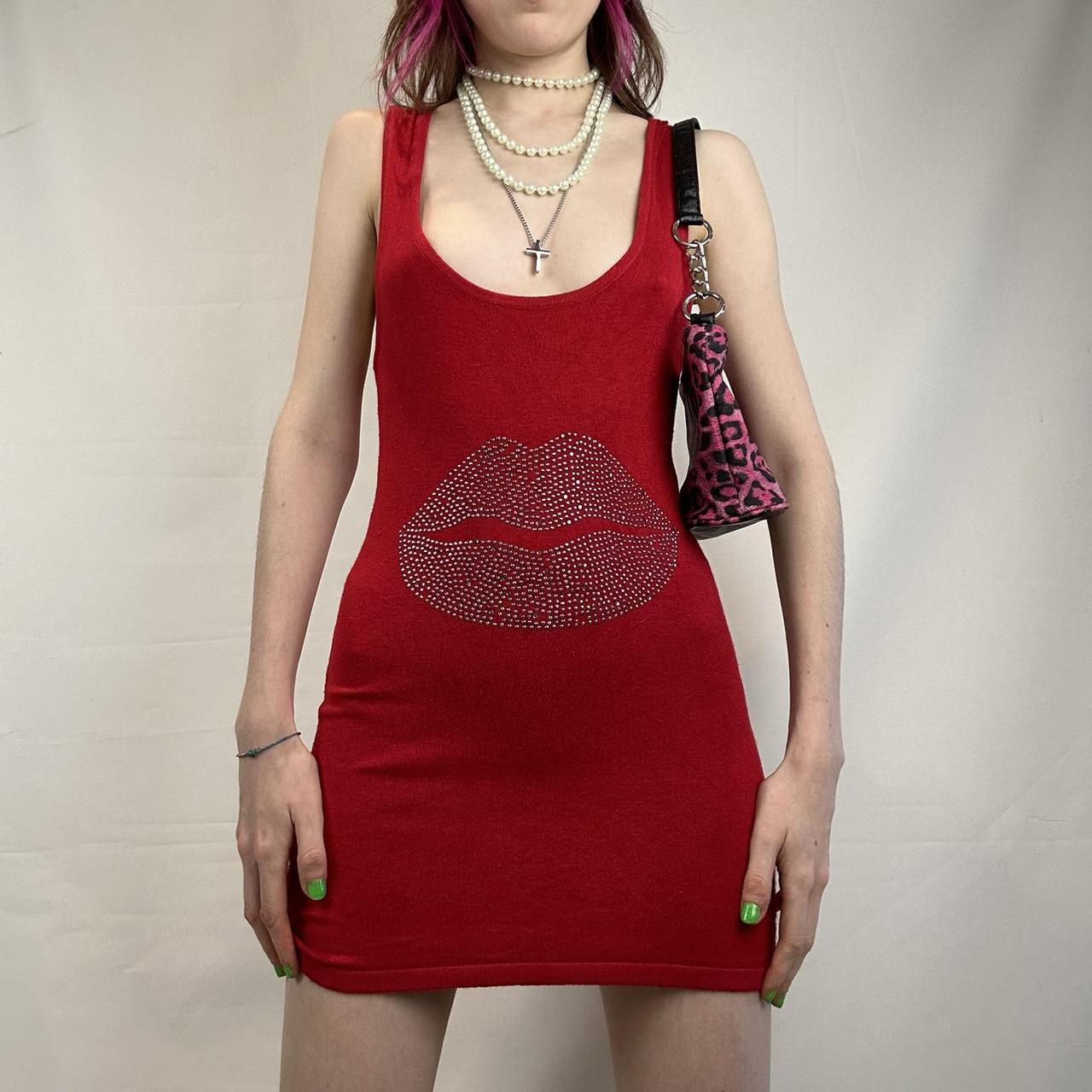 Vintage Y2K mall goth preppy grunge embellished... - Depop