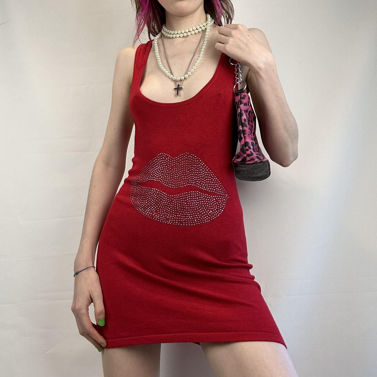 Vintage Y2K mall goth preppy grunge embellished... - Depop