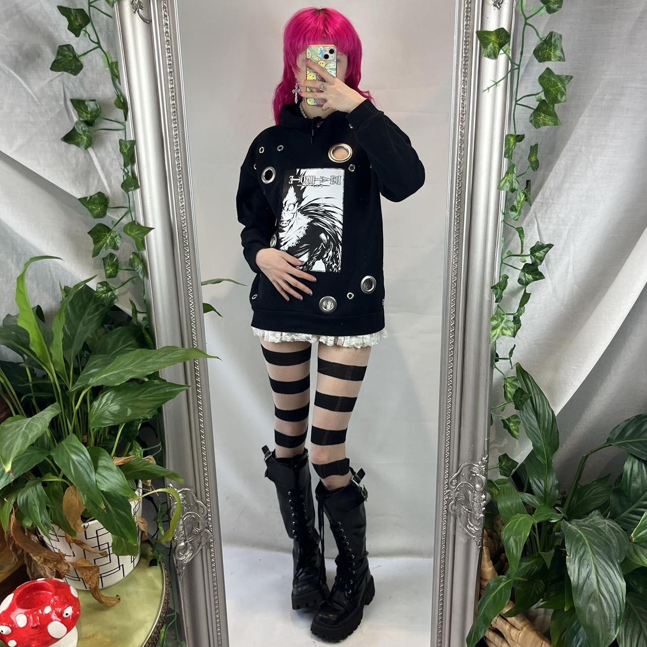 Black Death Note anime graphic grommet metal... - Depop