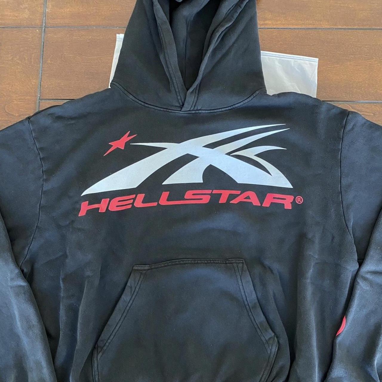 Hell star hoodie black size m don’t fit me anymore... - Depop