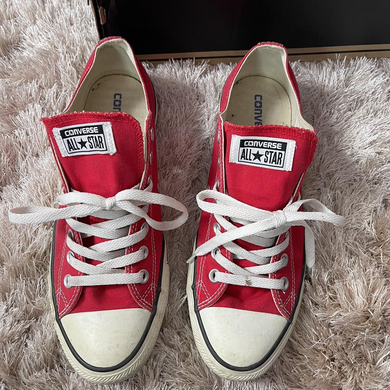Red Converse Chuck Taylor All Star Low Sneaker Good... - Depop