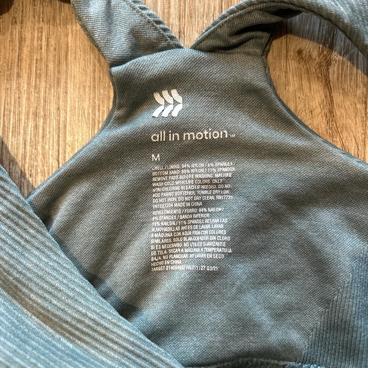 greenish all in motion sports top - Depop