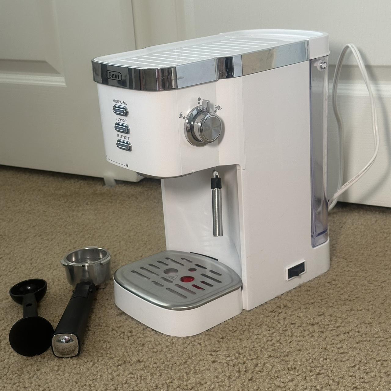Gevi Espresso Machine -White espresso machine with... - Depop